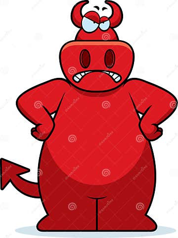 Cartoon Devil Angry stock vector. Illustration of vector - 47474662
