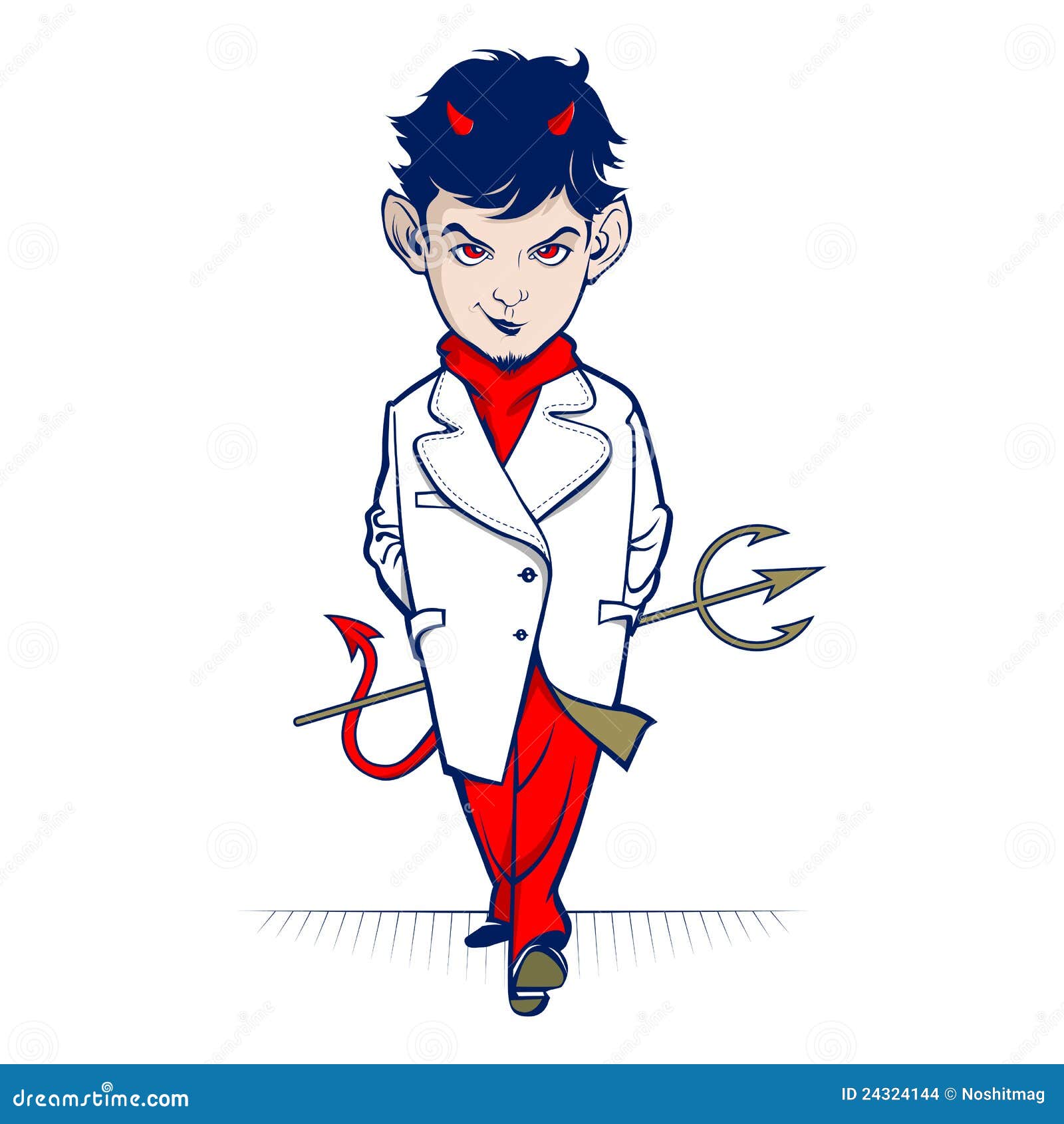 Cartoon devil character stock vector. Illustration of character - 24324144