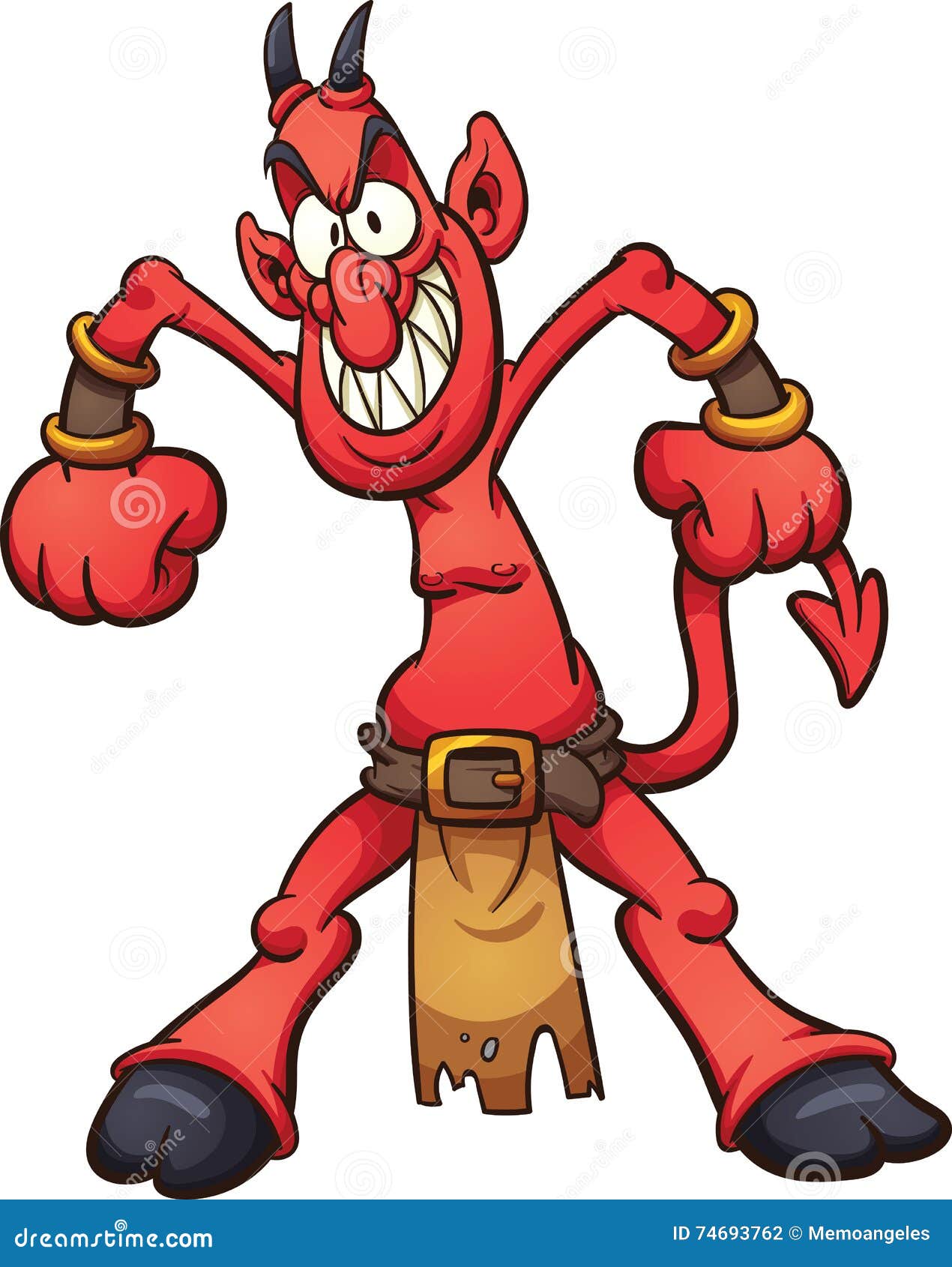 Cartoon Of Devil Or Demon Whispering A Secret Or Advice In Ear Of Man ...