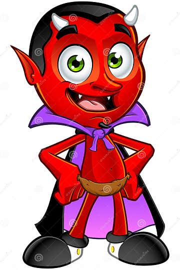 Cartoon Devil - Hands on Hips Stock Vector - Illustration of devil ...