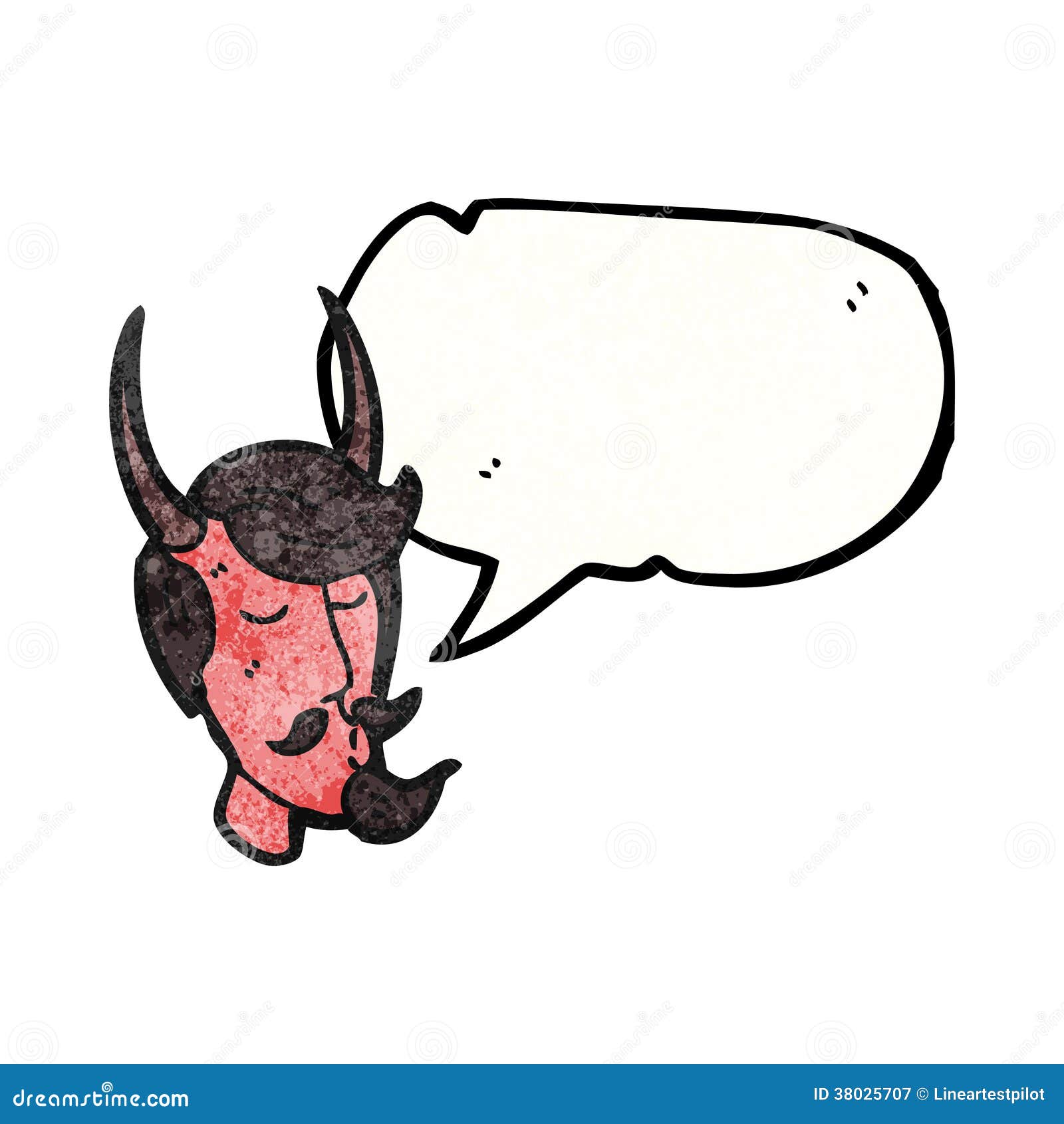 Cartoon devil head stock vector. Illustration of simple - 38025707