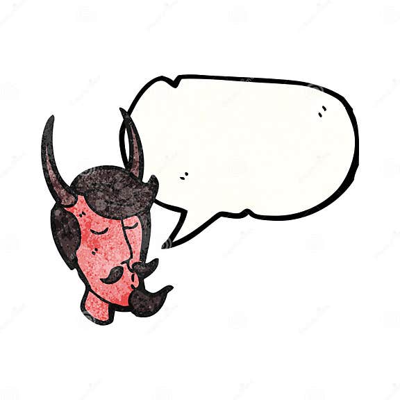 Cartoon devil head stock vector. Illustration of simple - 38025707