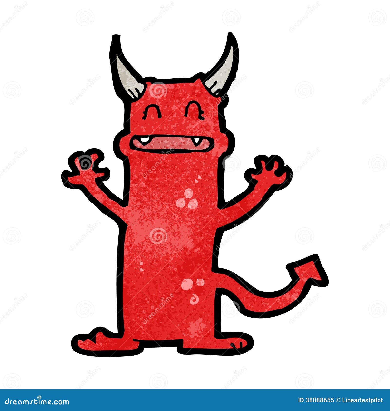 Cartoon devil stock vector. Illustration of clip, halloween - 38088655