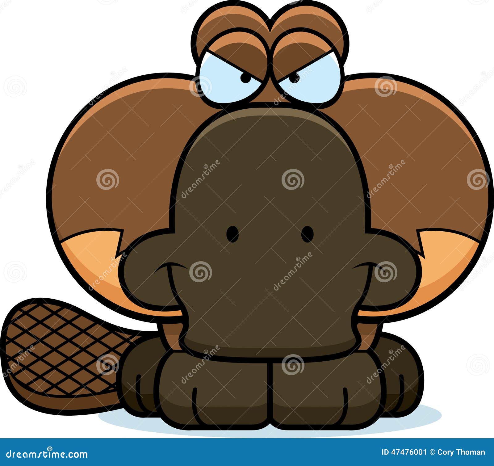 Cartoon Devious Platypus stock vector. Illustration of young - 47476001