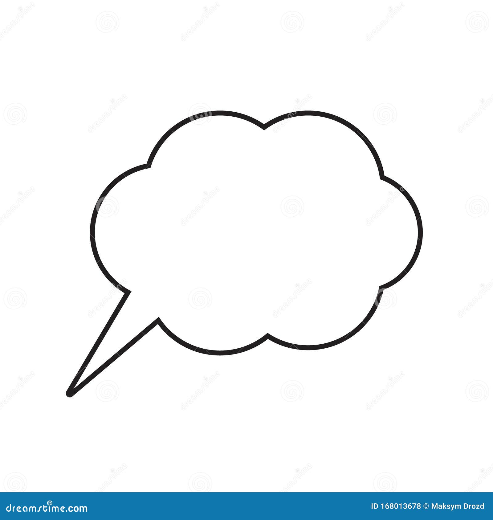Set Of Empty Dialogs Boxes. Vector Speech Bubbles. | CartoonDealer.com ...