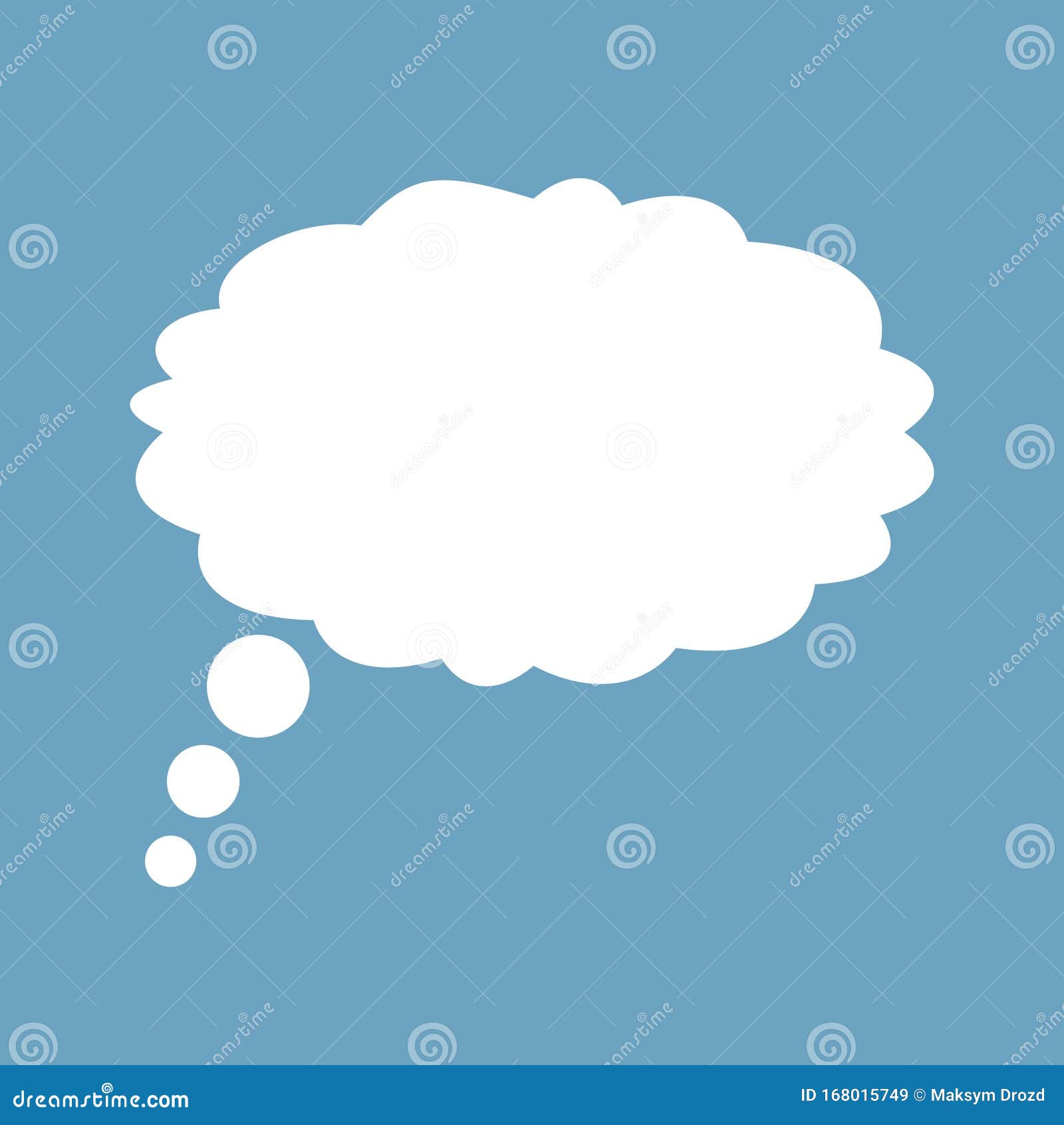 Cartoon Dialogs Cloud Vector, Thinking Cloud Icon Image Stock ...