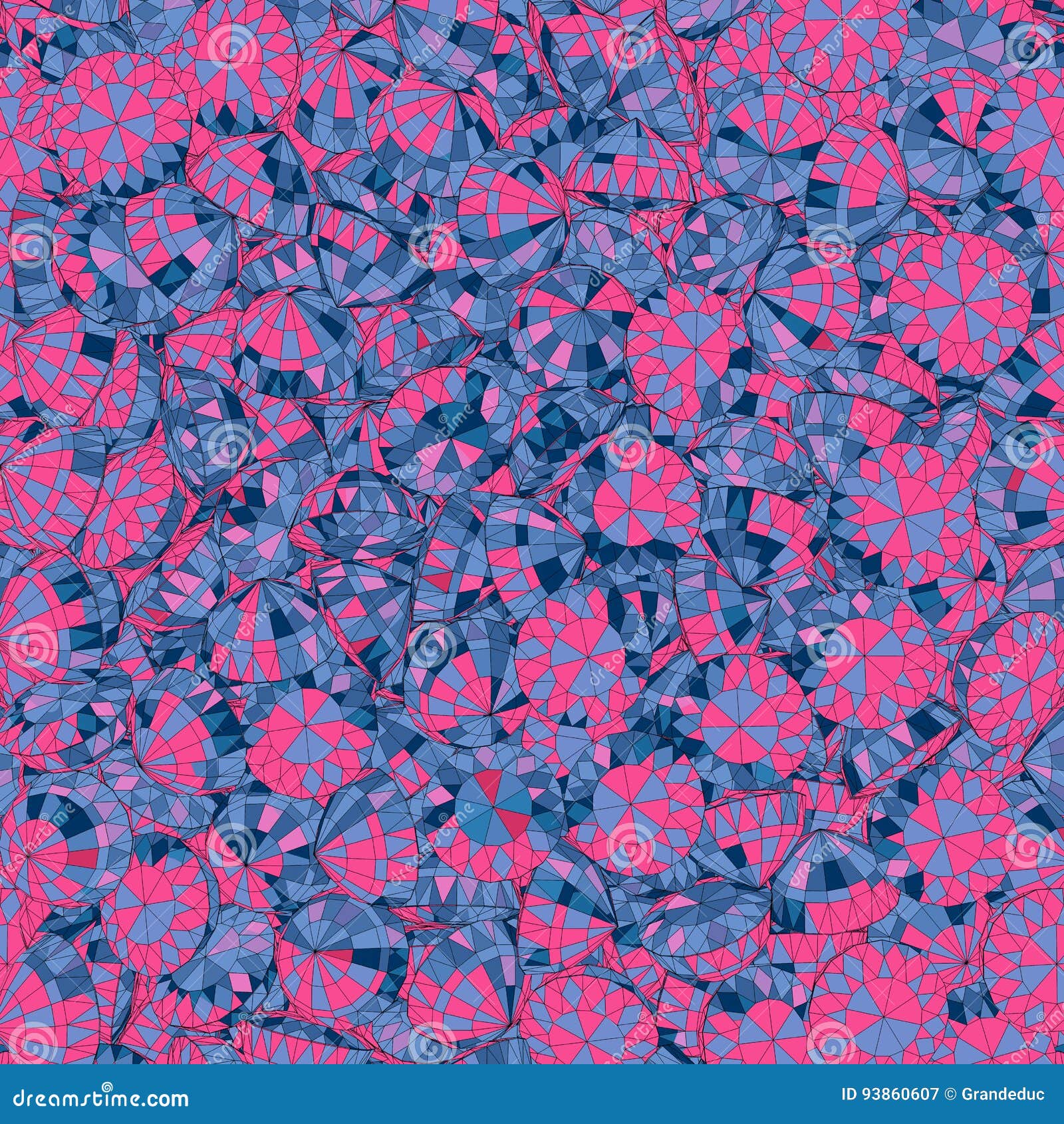 Cartoon Diamonds Background Stock Illustration - Illustration of ...