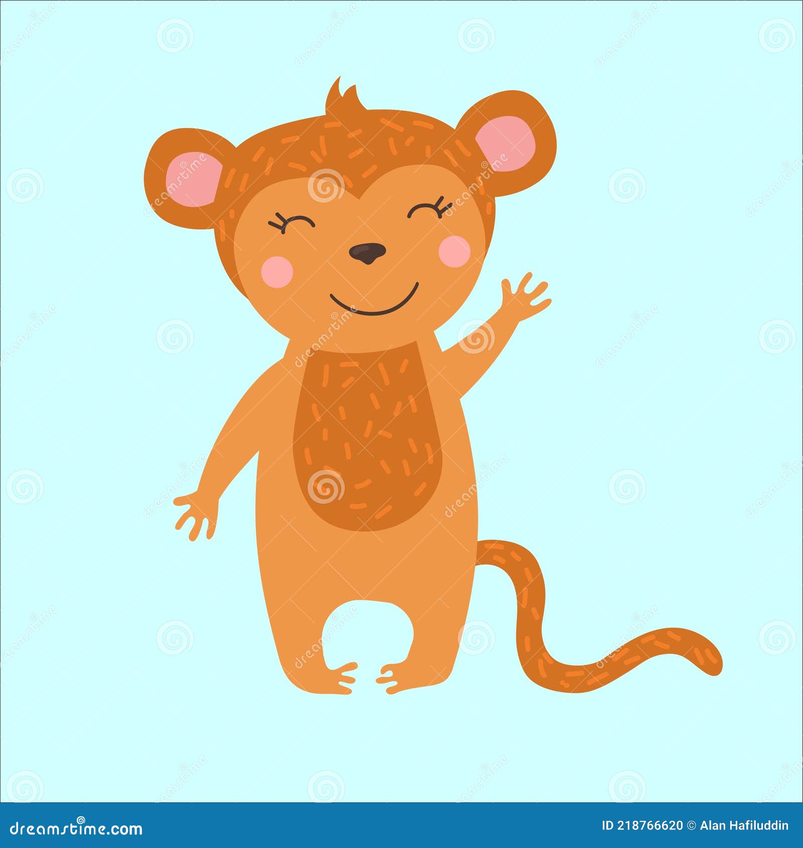 Cartoon dier blij grappig vector illustratie. Illustration of nave ...