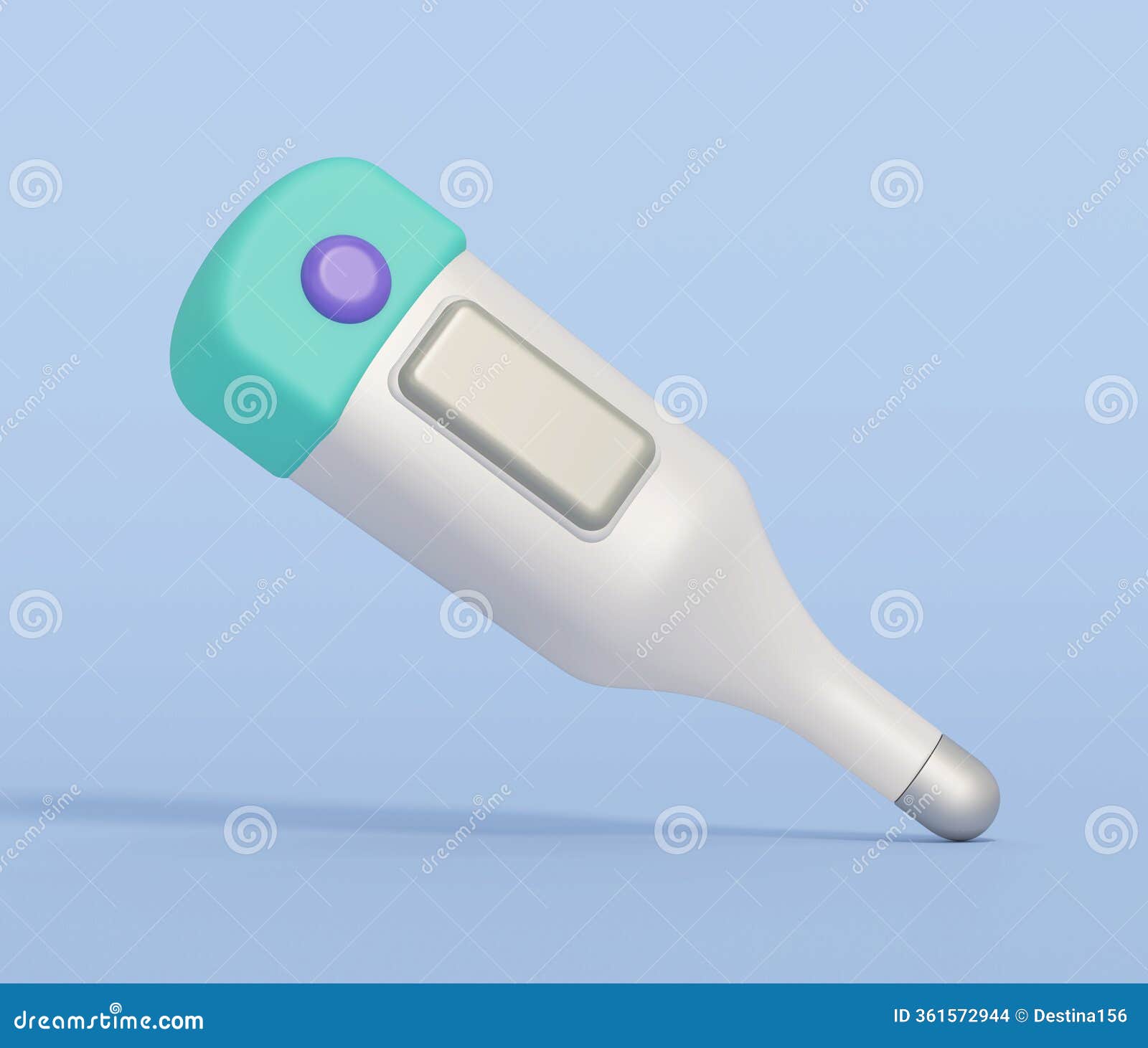 Digital Thermometer Baby Cartoon Vector Illustration | CartoonDealer ...