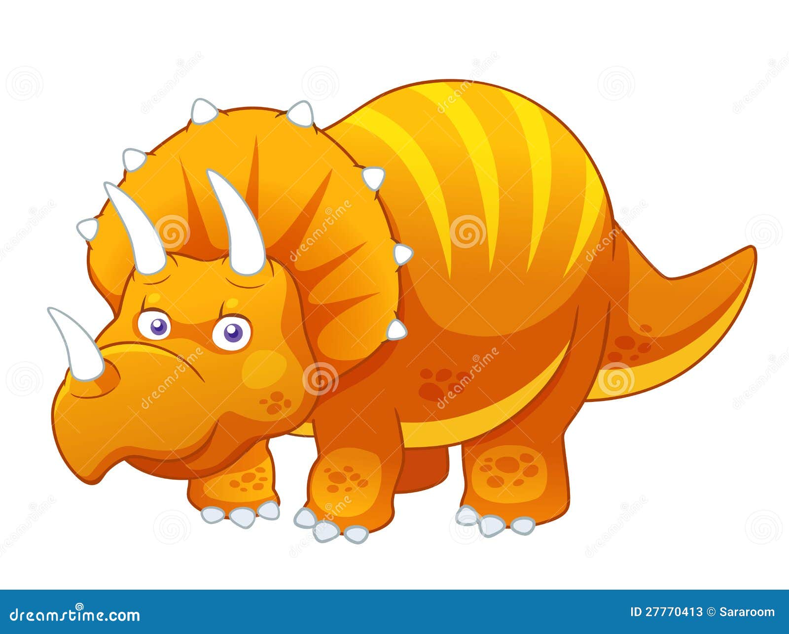 Cartoon dinosaur stock vector. Illustration of dinosaur - 27770413