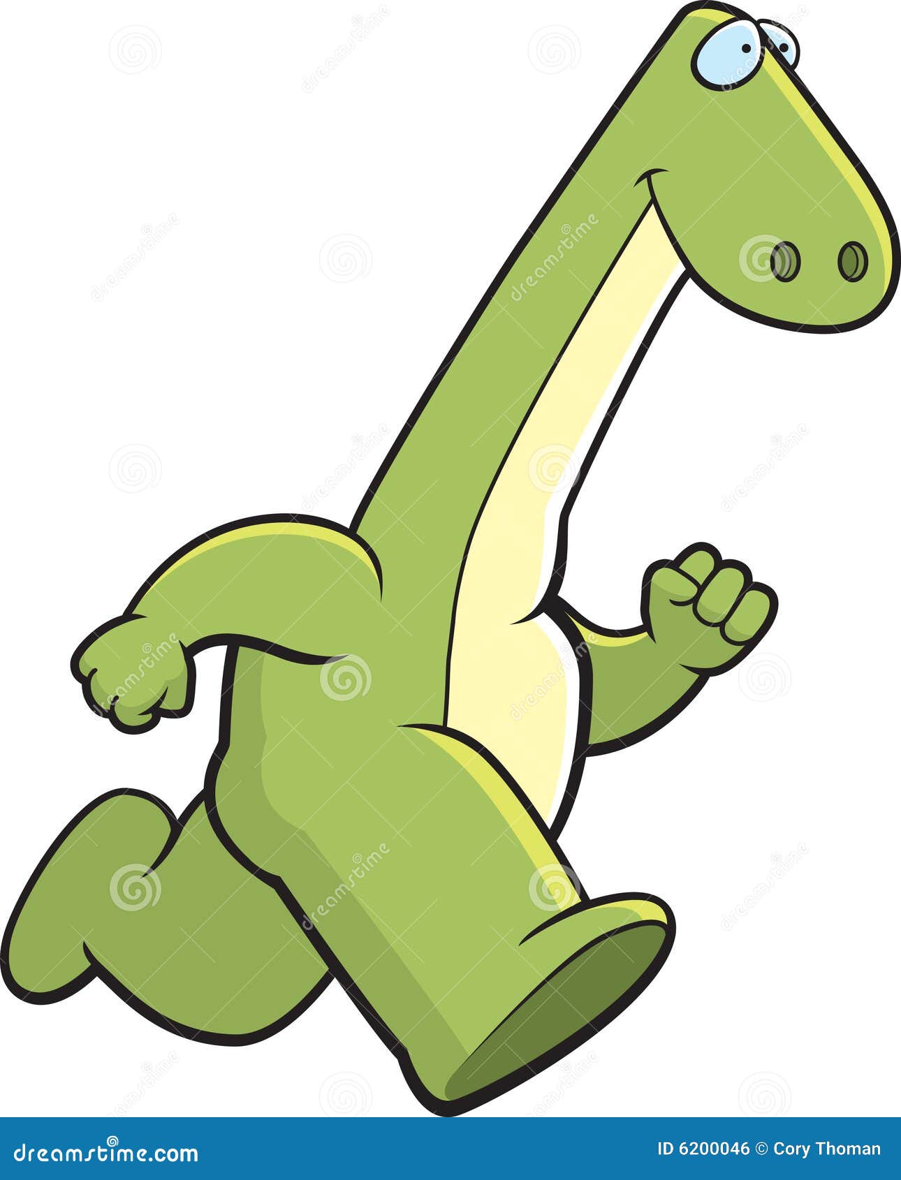 Cartoon Dinosaur stock vector. Illustration of brontosaurus - 6200046