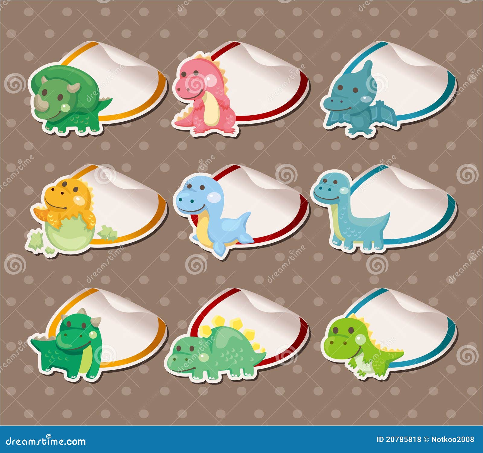 Toy Dinosaur Label Template. Abstract Vector Packaging Design Layout ...
