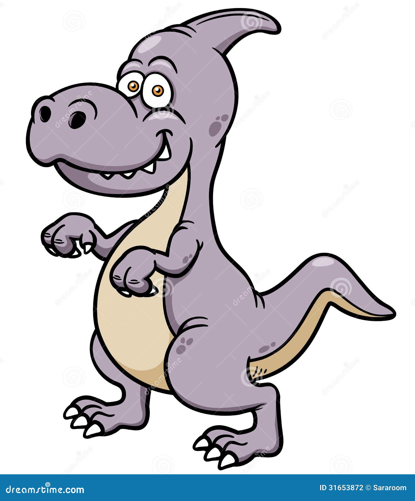 Cartoon dinosaur stock vector. Illustration of laughing - 31653872