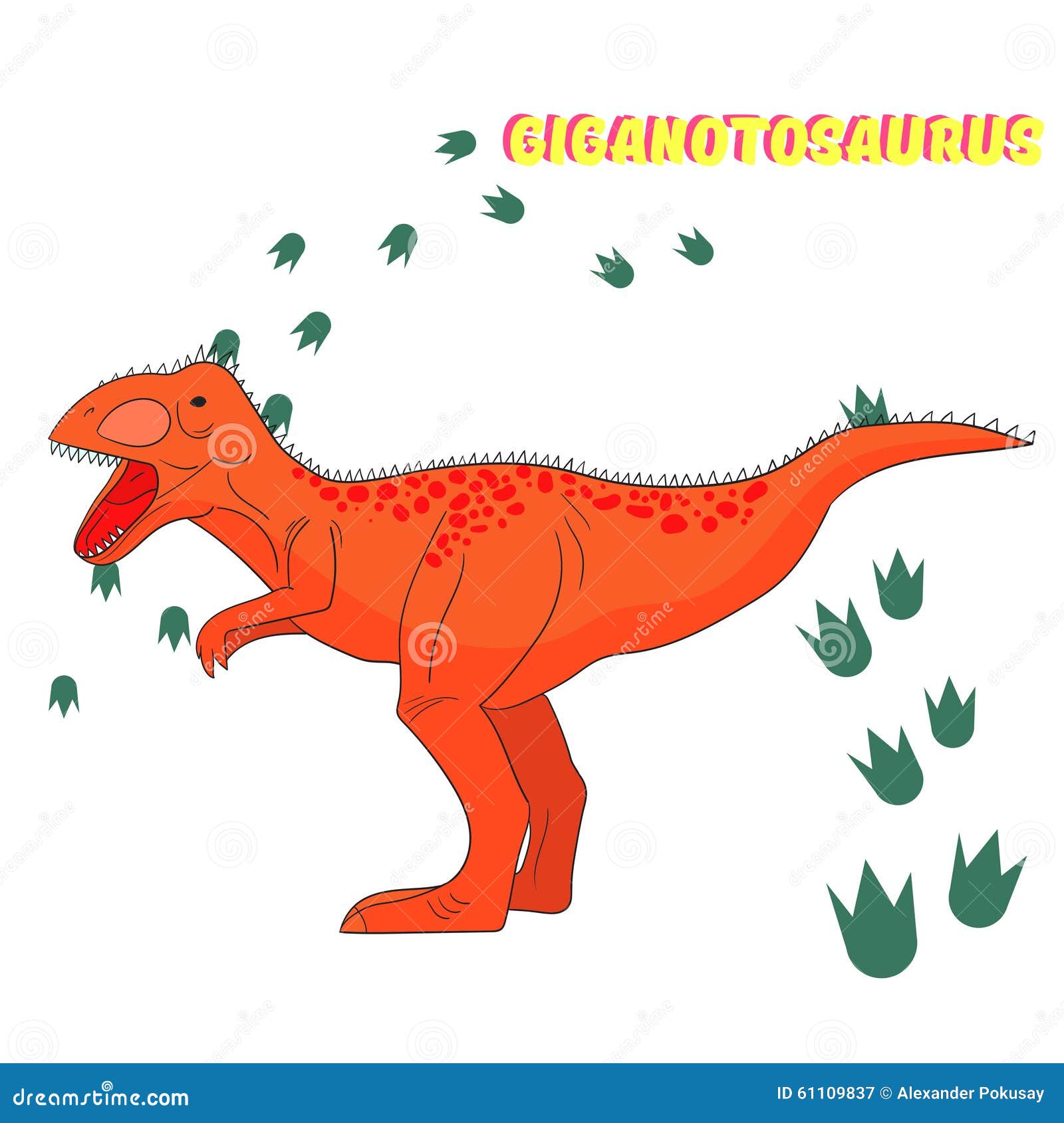 Giganotosaurus Vector Silhouette Isolated On White Background ...