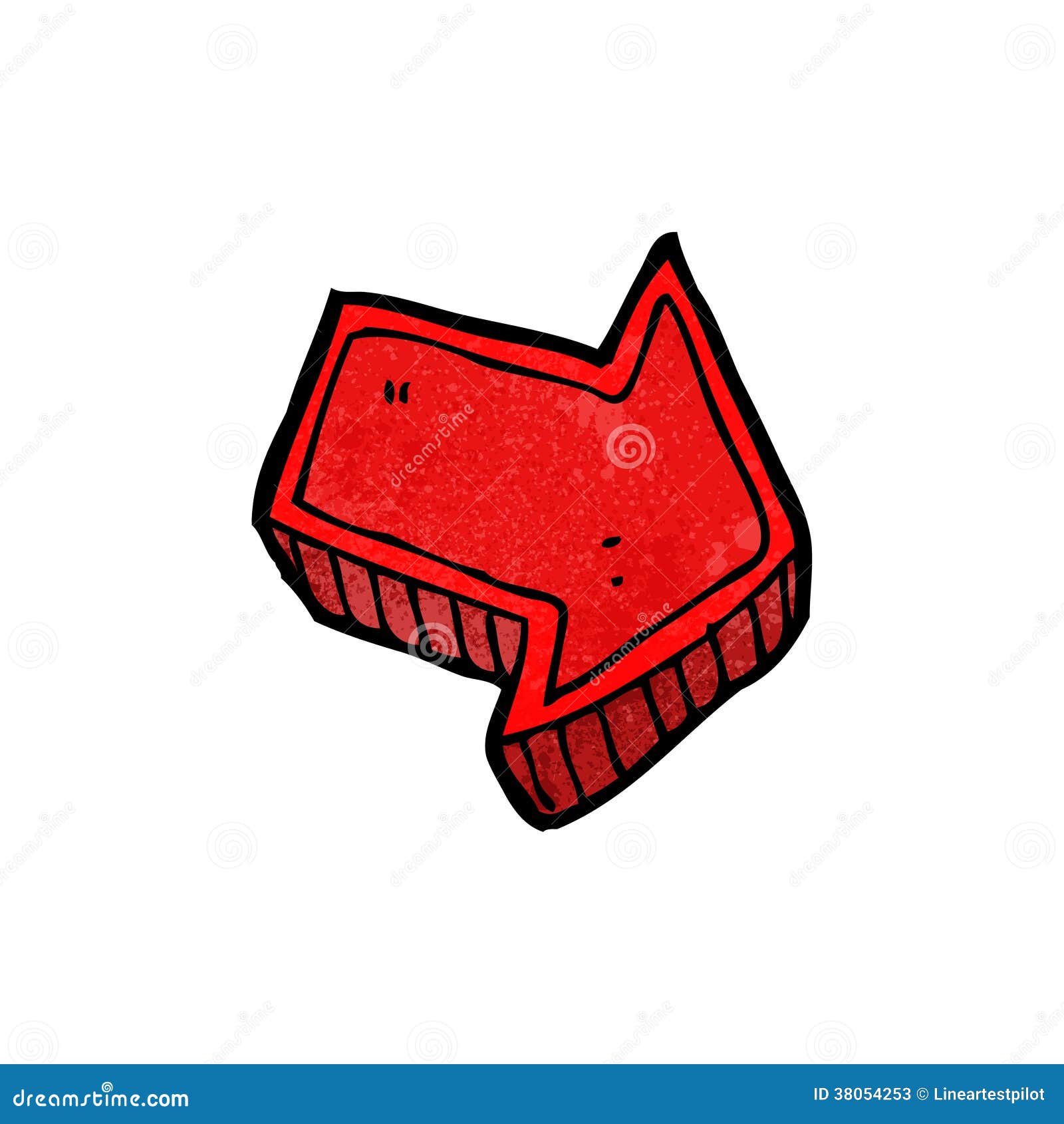 Cartoon direction arrow stock vector. Illustration of cute - 38054253