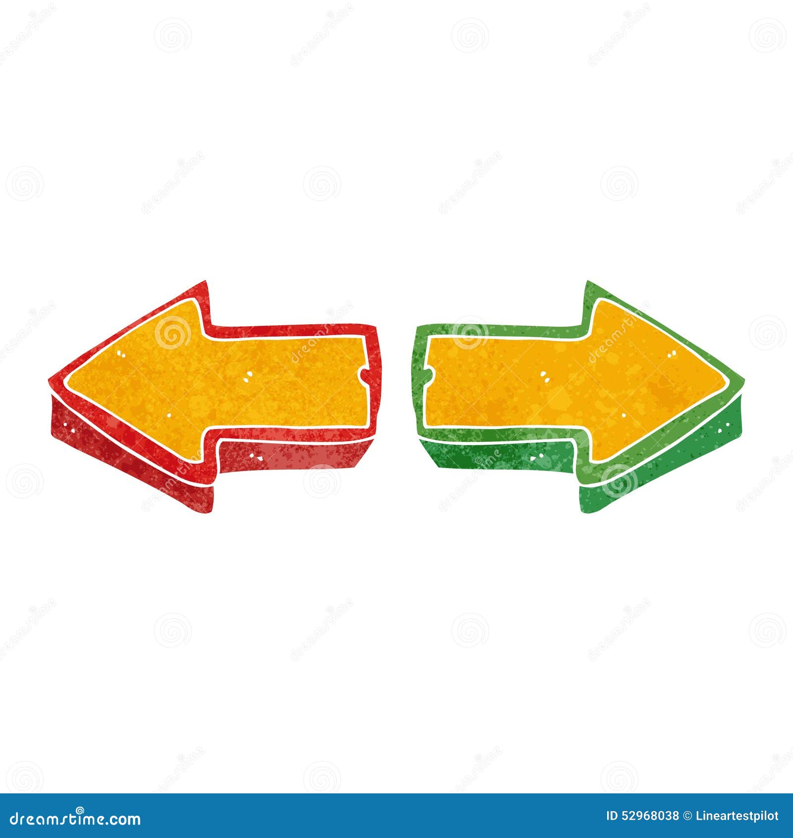 Cartoon direction arrows stock illustration. Illustration of artwork ...
