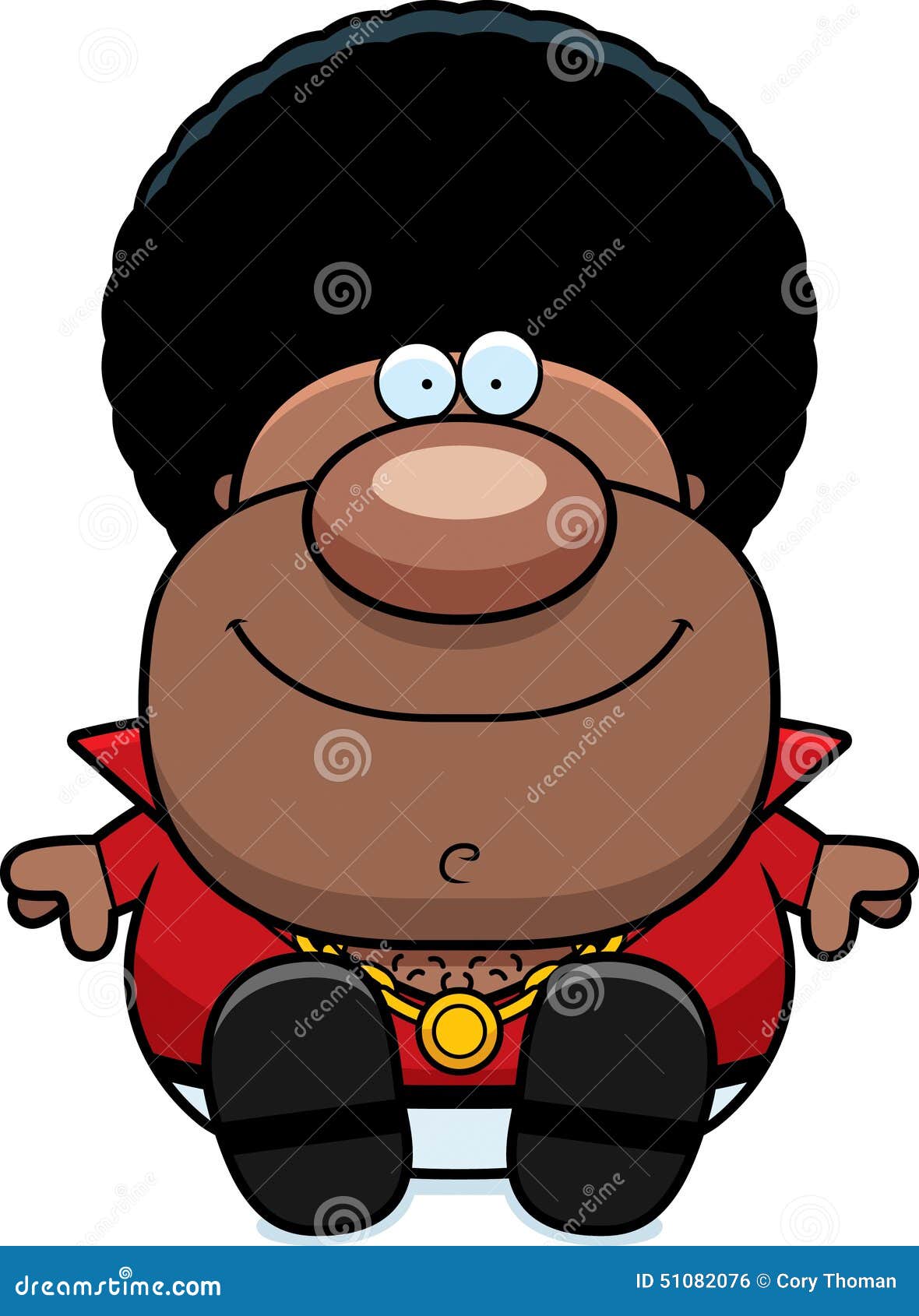 Cartoon Disco Man Sitting stock vector. Illustration of black - 51082076