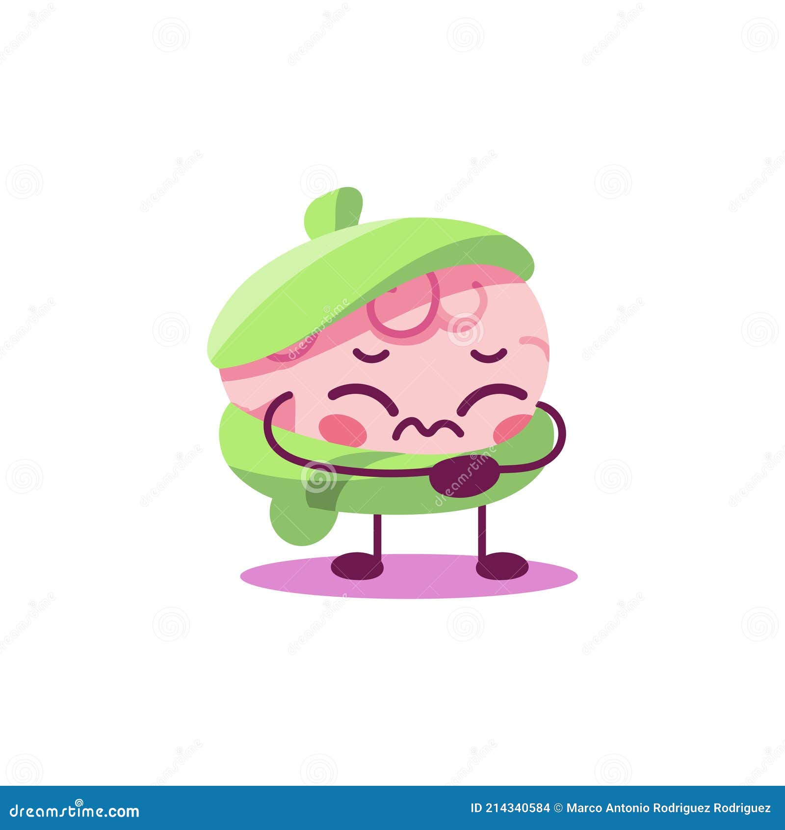 Cartoon of a Diseased Brain Stock Vector - Illustration of education ...