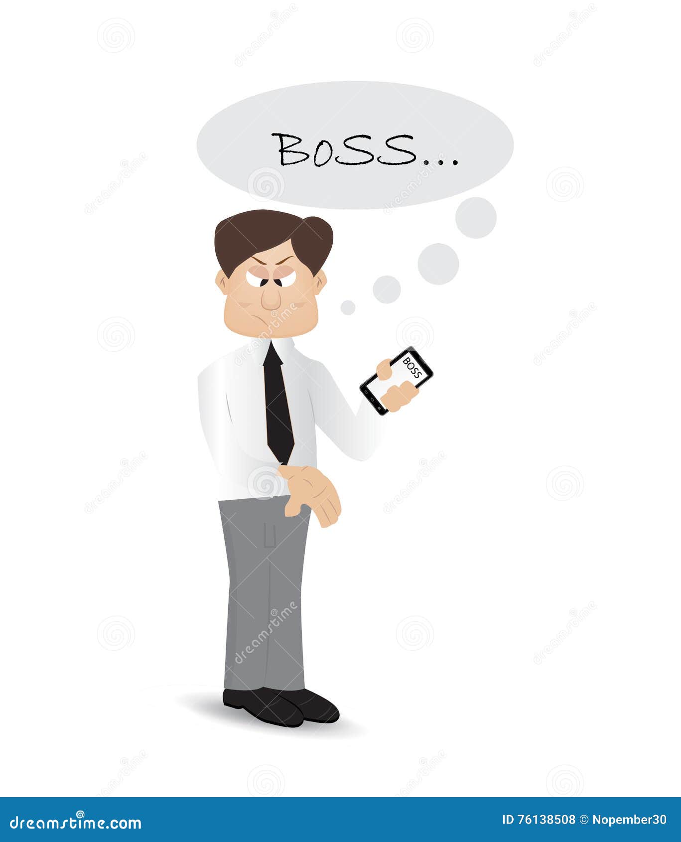 Boss Dislike The Ideas Vector Illustration | CartoonDealer.com #62528190