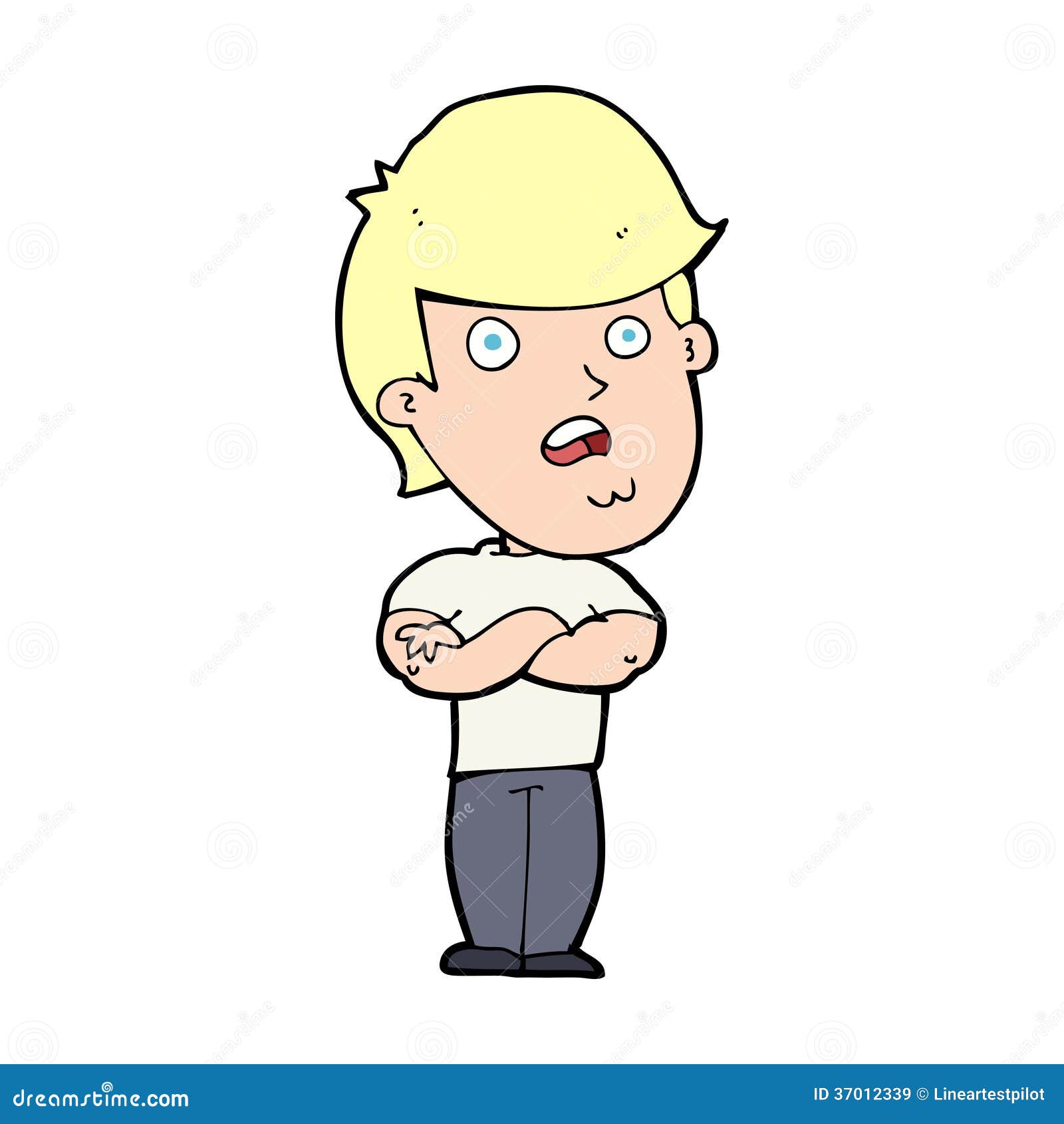 Cartoon dissapointed man stock vector. Illustration of design - 37012339