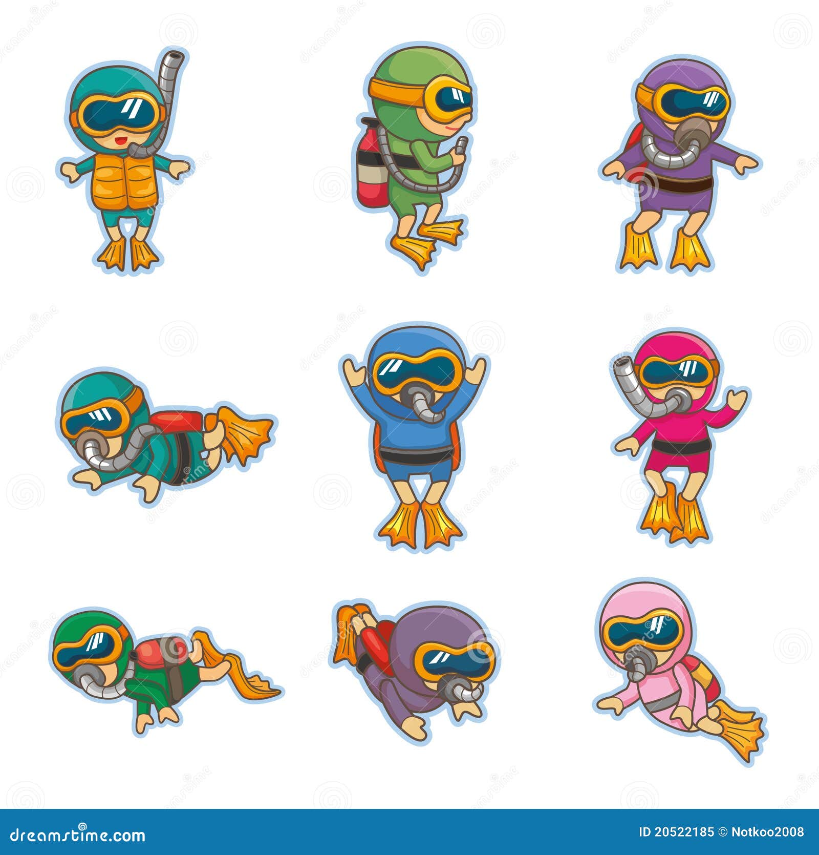 Cartoon Diver. Dot To Dot Game For Kids | CartoonDealer.com #68584599