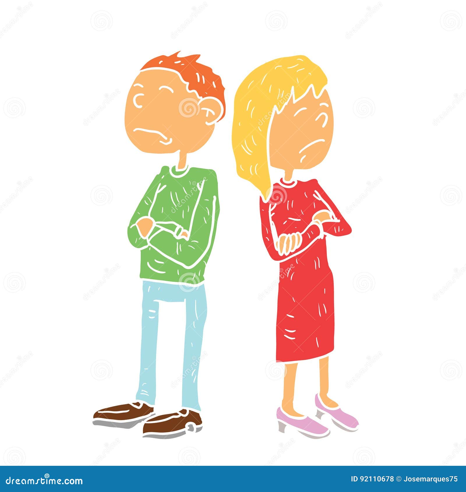 Cartoon Divorce Illustration Stock Vector - Illustration of cartoon ...