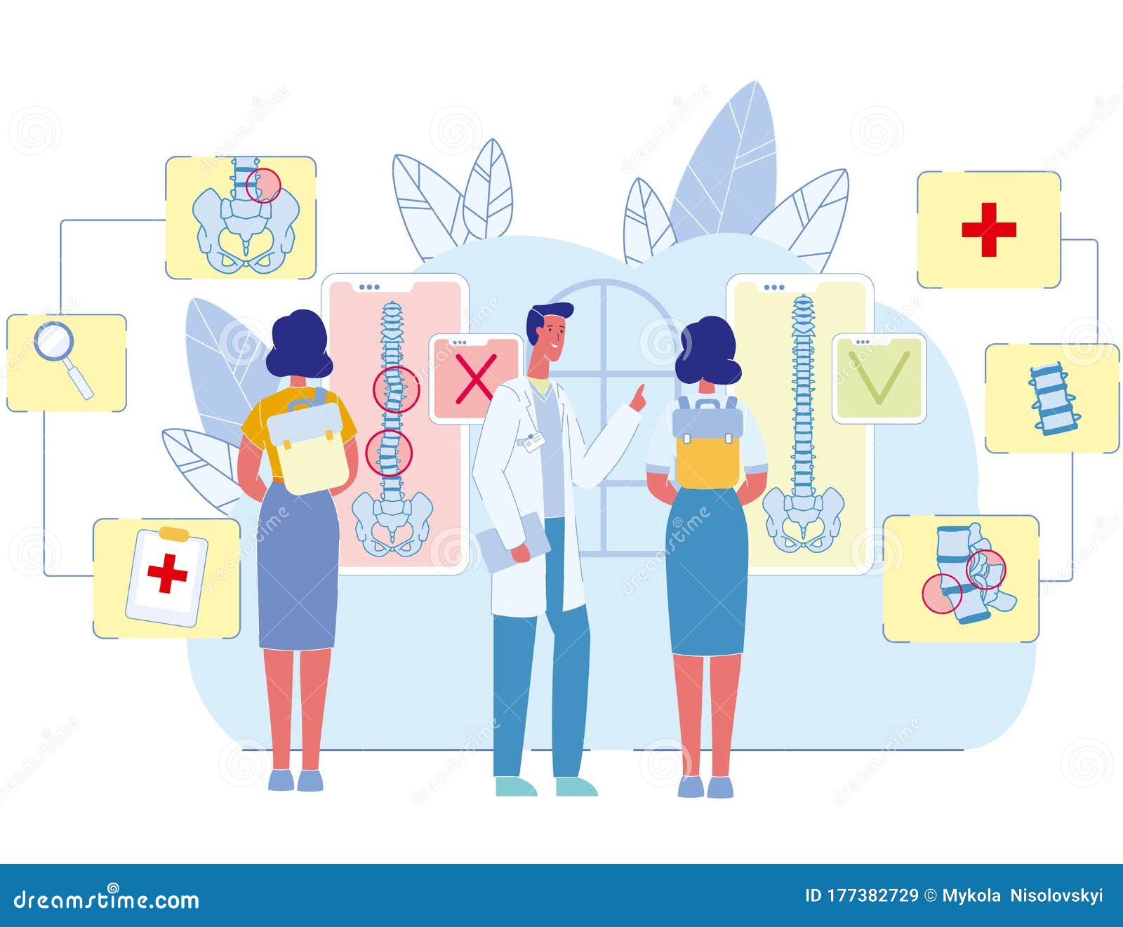 Cartoon Incorrect Sleeping Body Posture. Vector | CartoonDealer.com ...