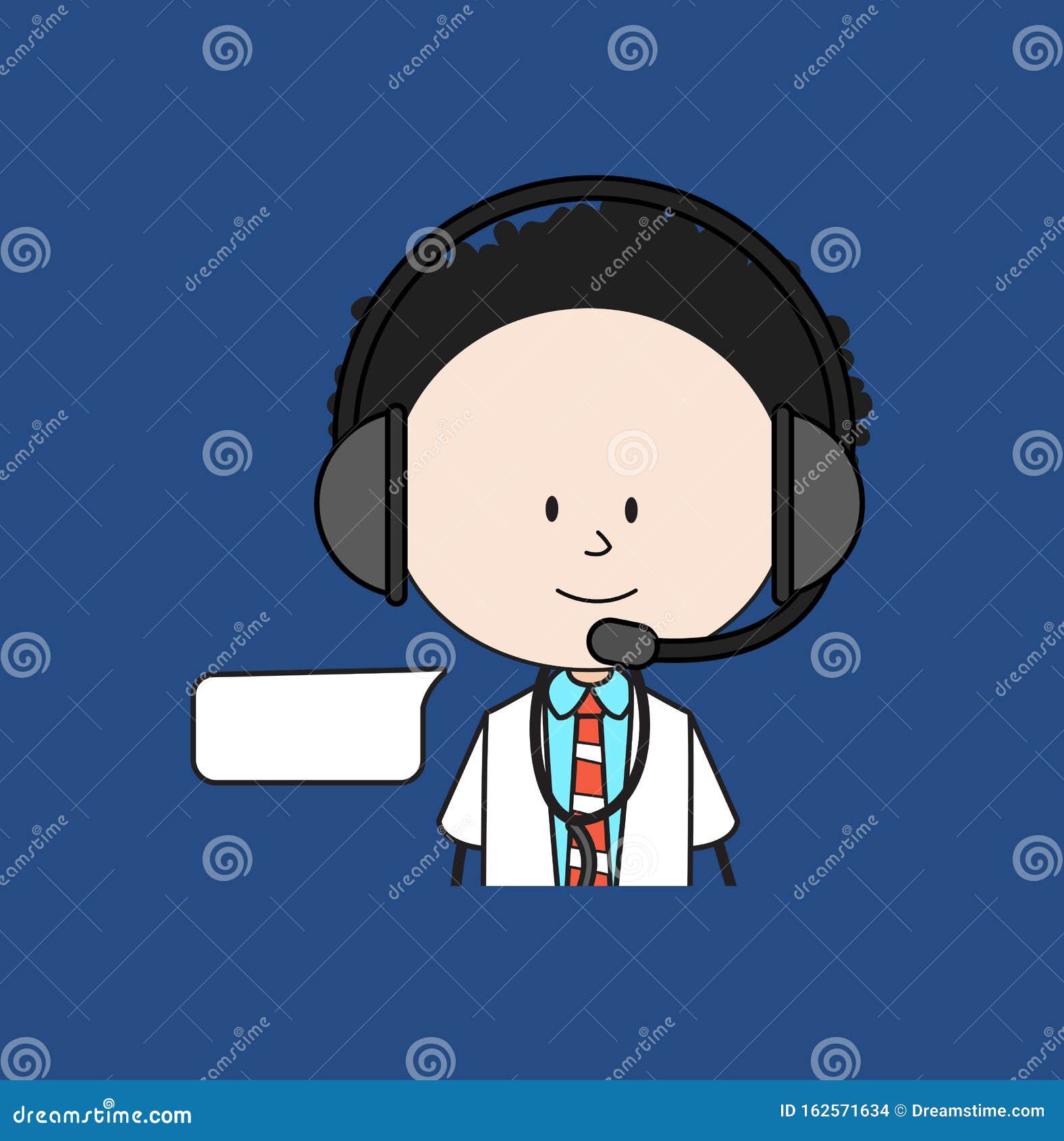Cartoon Doctor - Providing a Customer Service Stock Vector ...