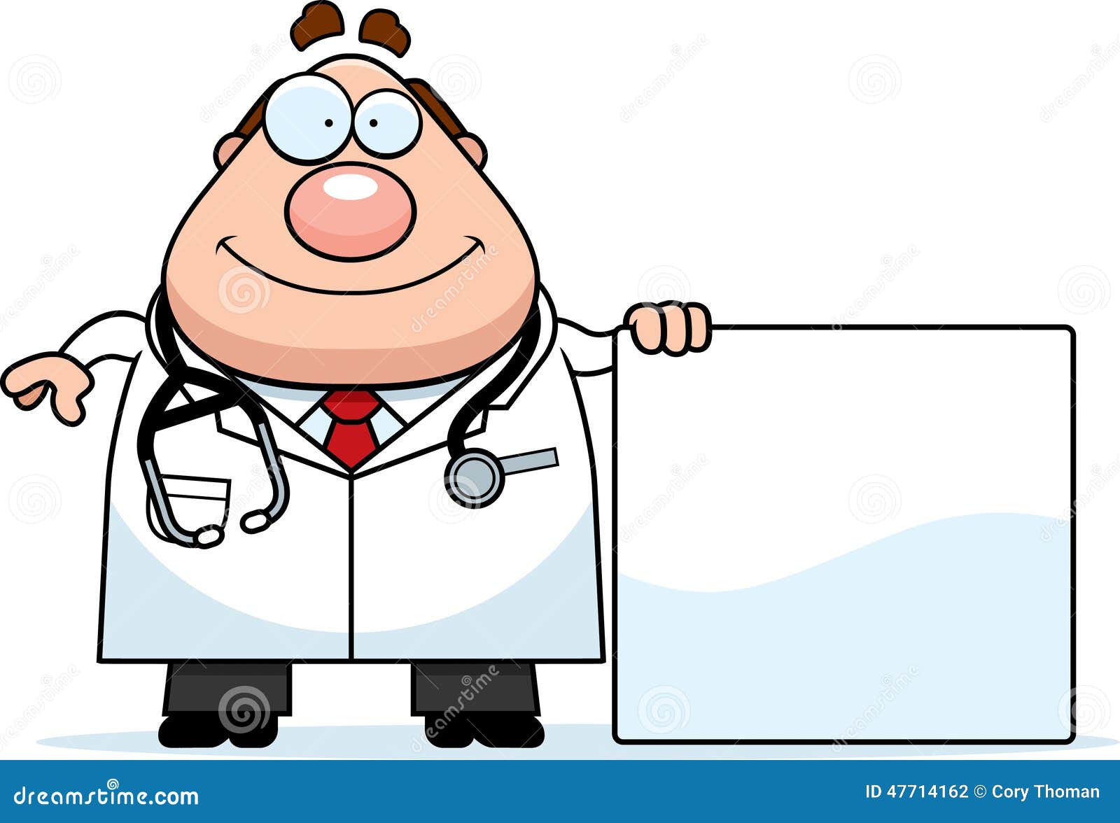 Cartoon Doctor Sign stock vector. Illustration of white - 47714162