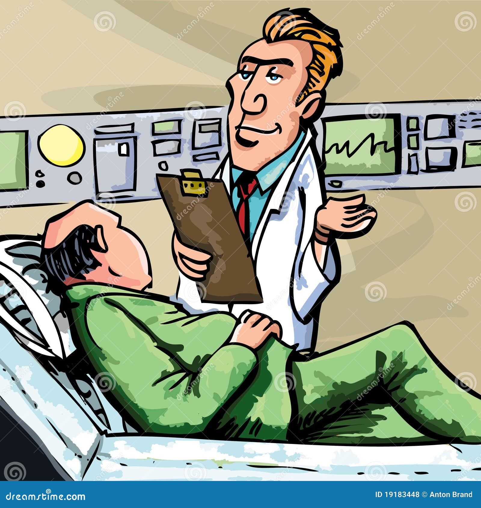 Cartoon Doctor in White Coat Stock Vector - Illustration of hospital ...
