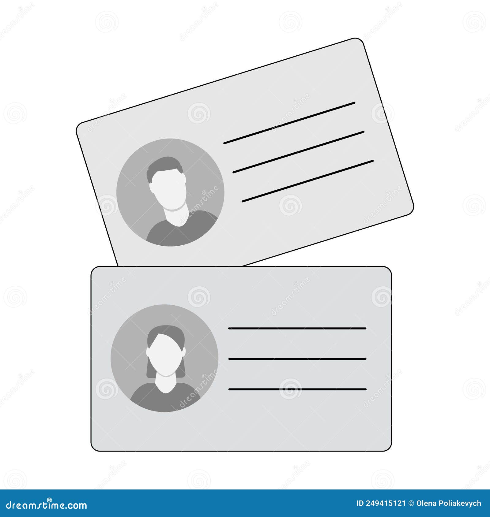 Cartoon Documents. Flat Vector Cartoon Design. Personal Data Security ...