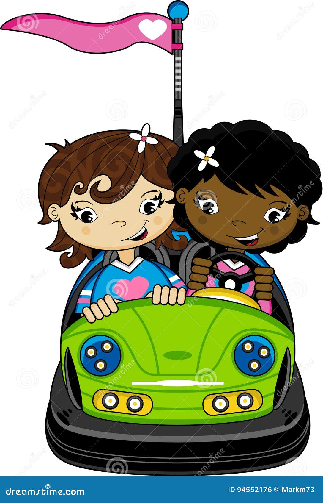 Dodgem Bumper Car On Transparent Background - Ai Generated Stock Image ...