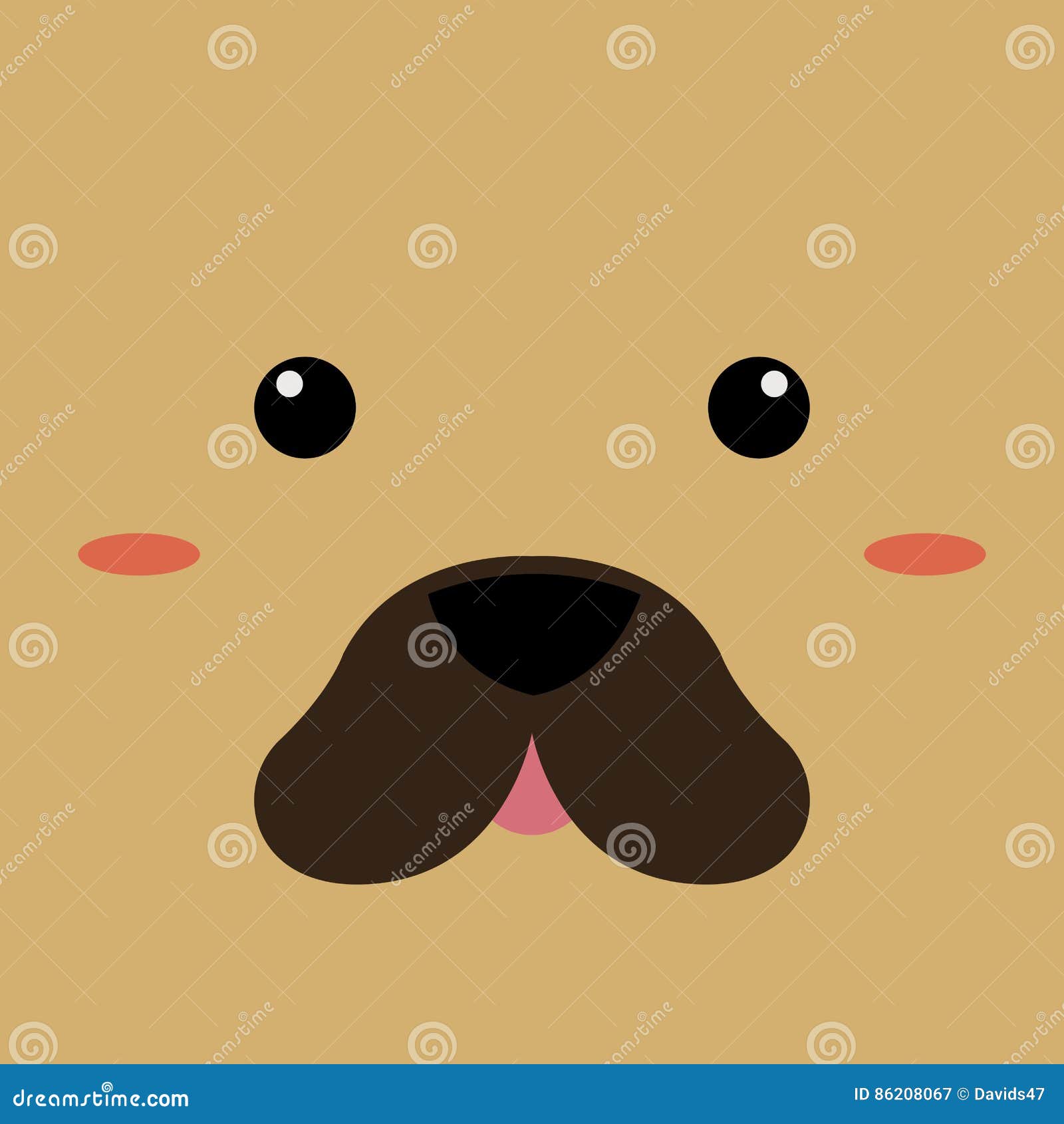 Cartoon dog Background stock vector. Illustration of jungle - 86208067