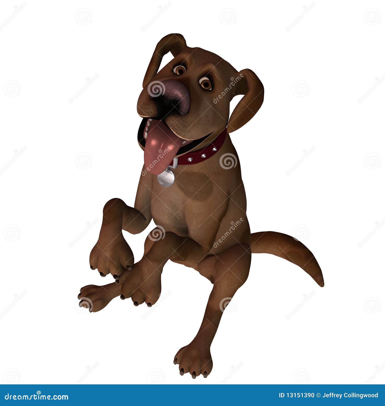 Cartoon Dog - Beg stock illustration. Illustration of canine - 13151390