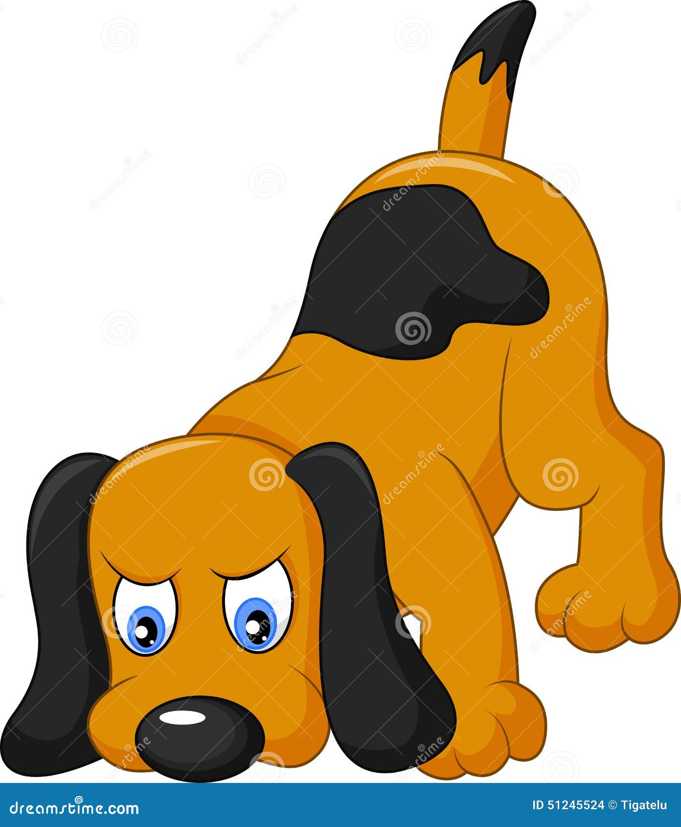 Cartoon dog sniffing stock vector. Illustration of friendship - 51245524