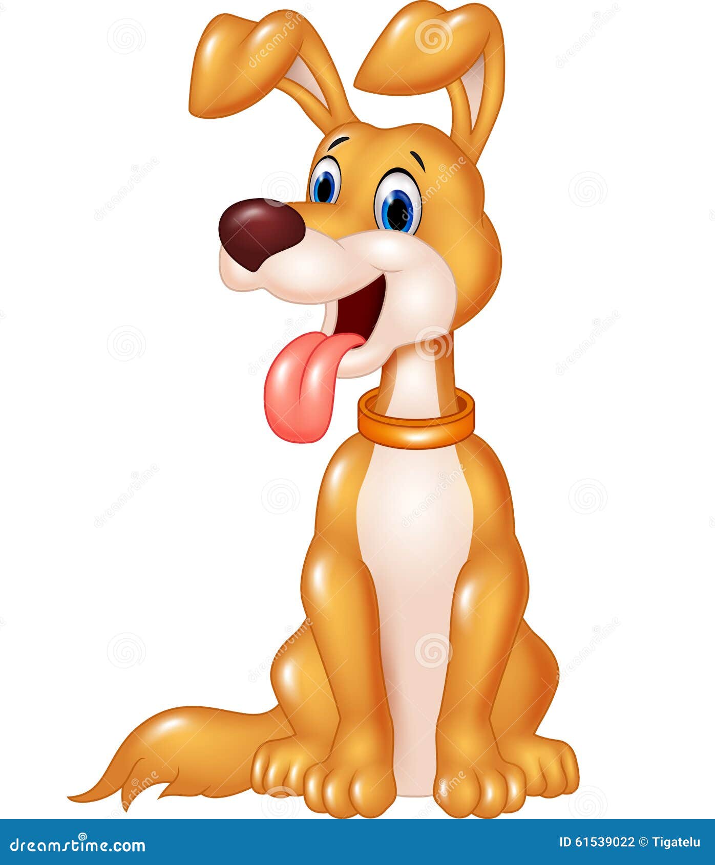 Cartoon Dog With Tongue Out Isolated On Whitebackground Vector ... Cartoon Dog With Tongue Out Isolated On Whitebackground Vector ...