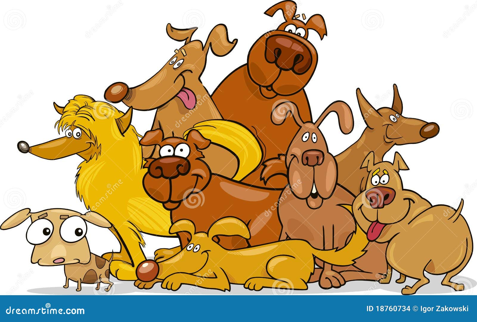 Set Of Cartoon Dogs | CartoonDealer.com #44609695