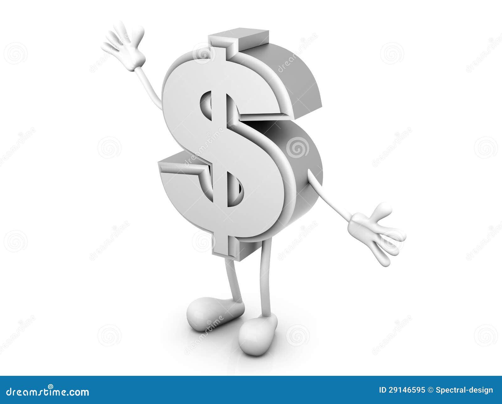 Cartoon Dollar stock illustration. Illustration of graphic - 29146595