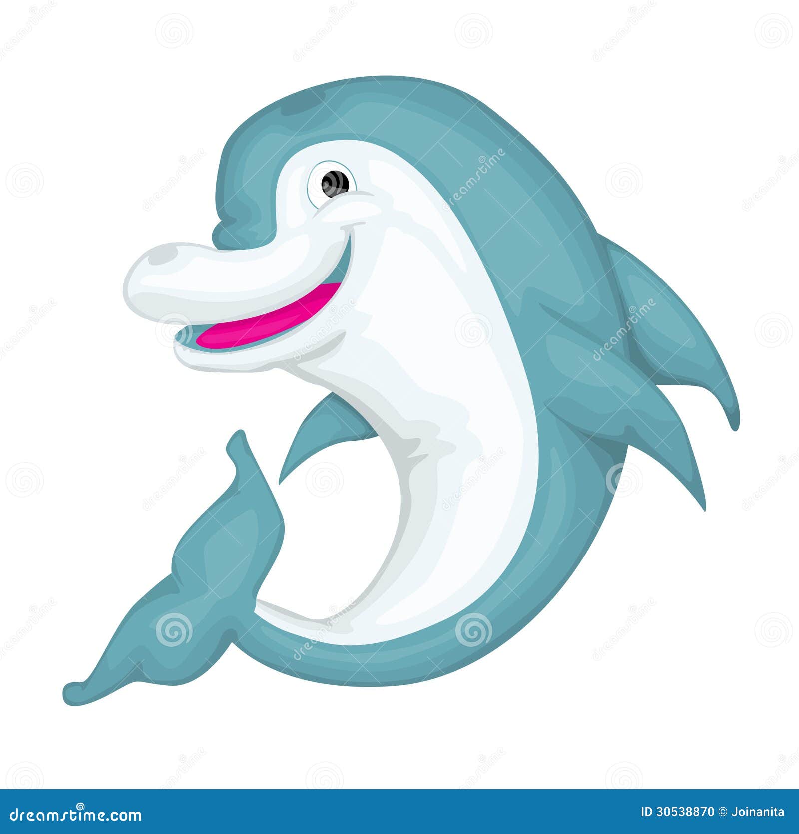 Cartoon dolphin stock vector. Illustration of clipart - 30538870