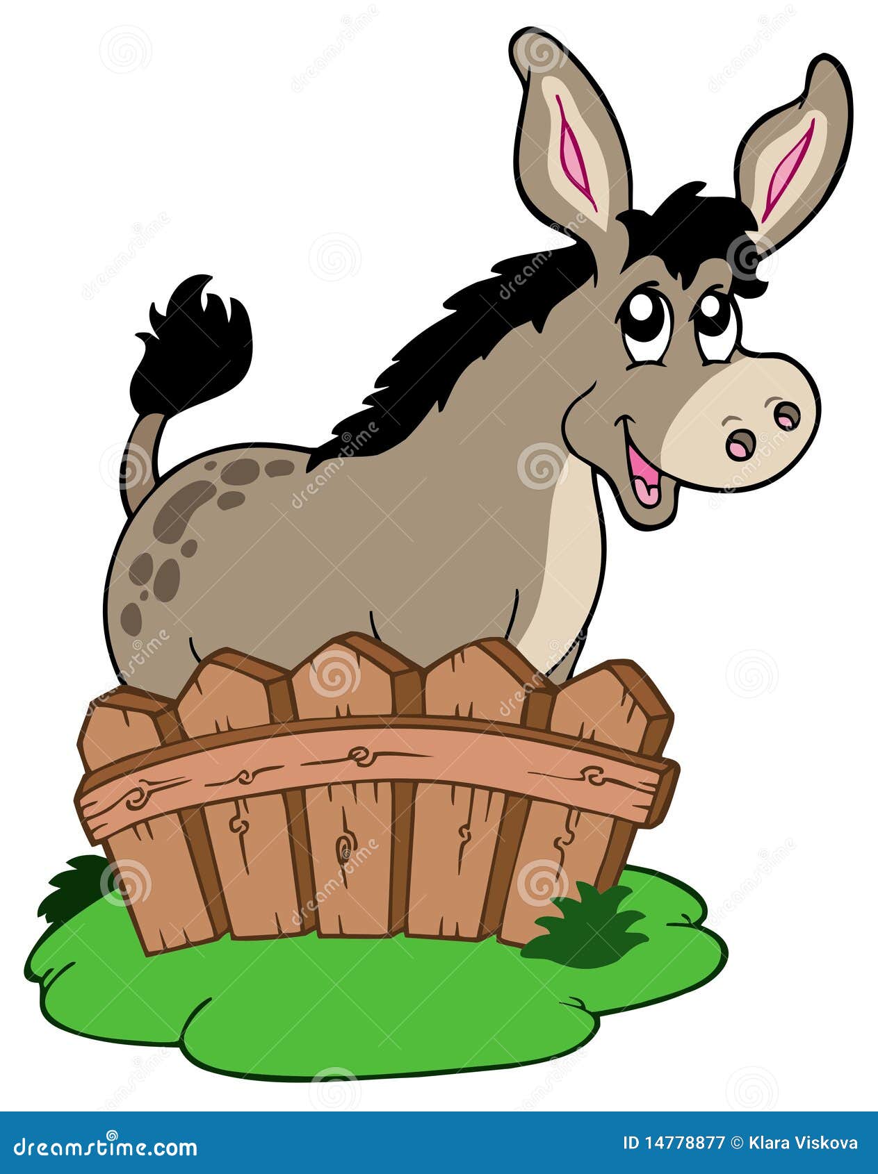 Cartoon Donkey Vector Illustration | CartoonDealer.com #29318280
