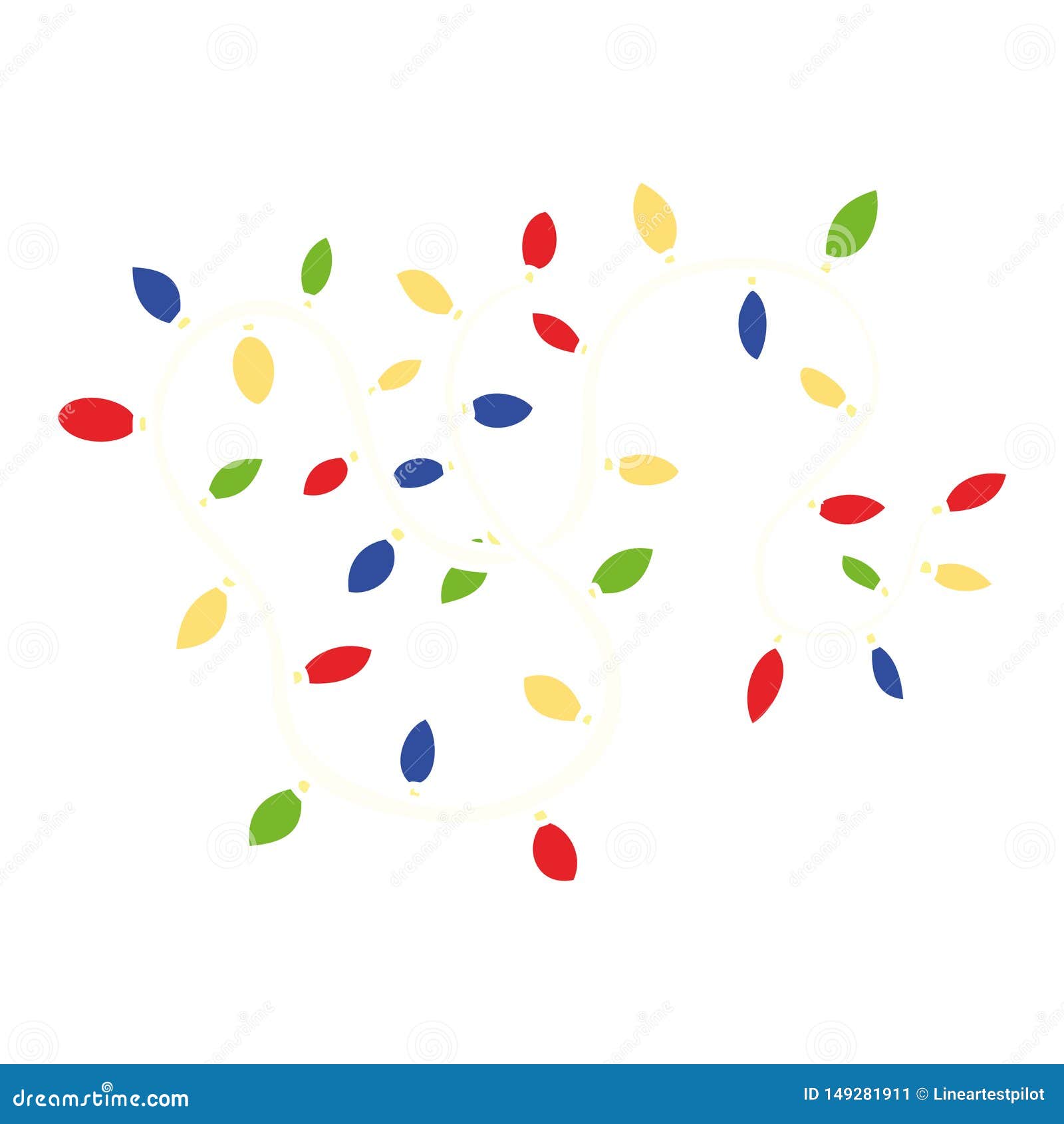 Cartoon Doodle of Colourful Lights Stock Vector - Illustration of ...