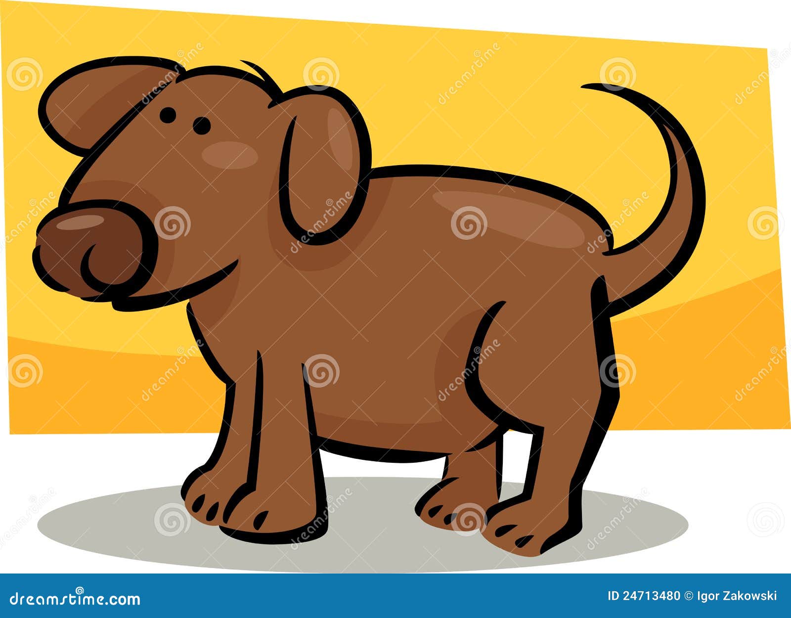 Cartoon doodle of dog stock vector. Illustration of caricature - 24713480