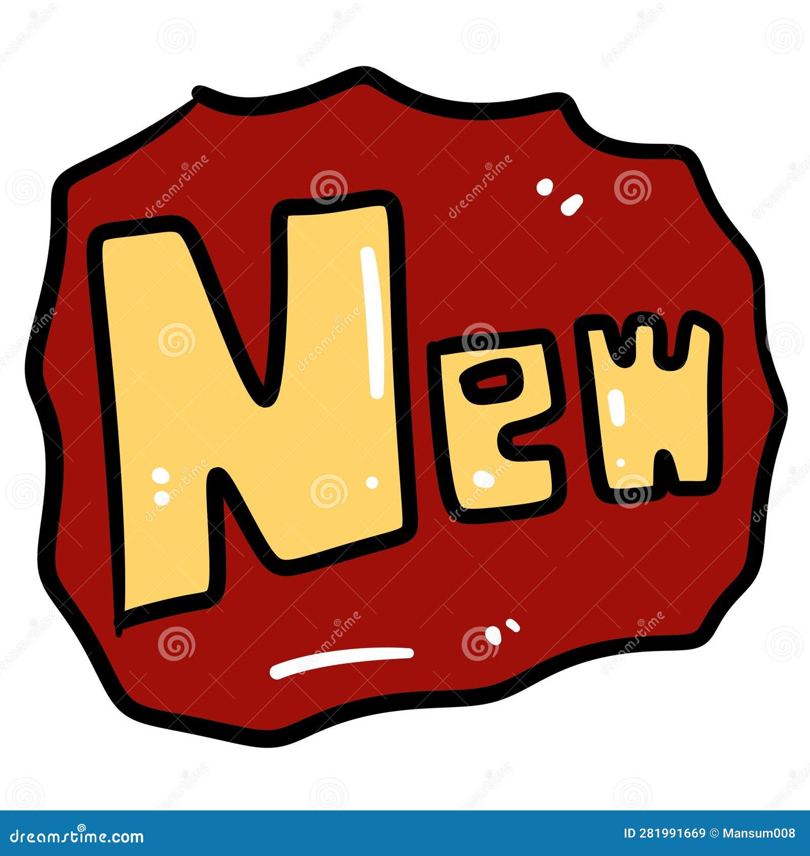 Cartoon Doodle Explosion of a New Symbol Stock Illustration ...