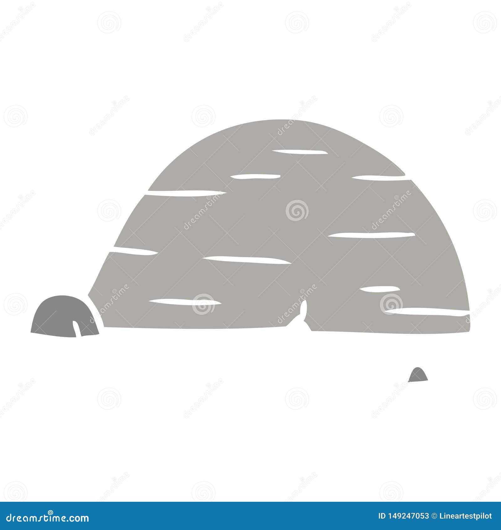 Cartoon Doodle of Grey Stone Boulder Stock Vector - Illustration of ...