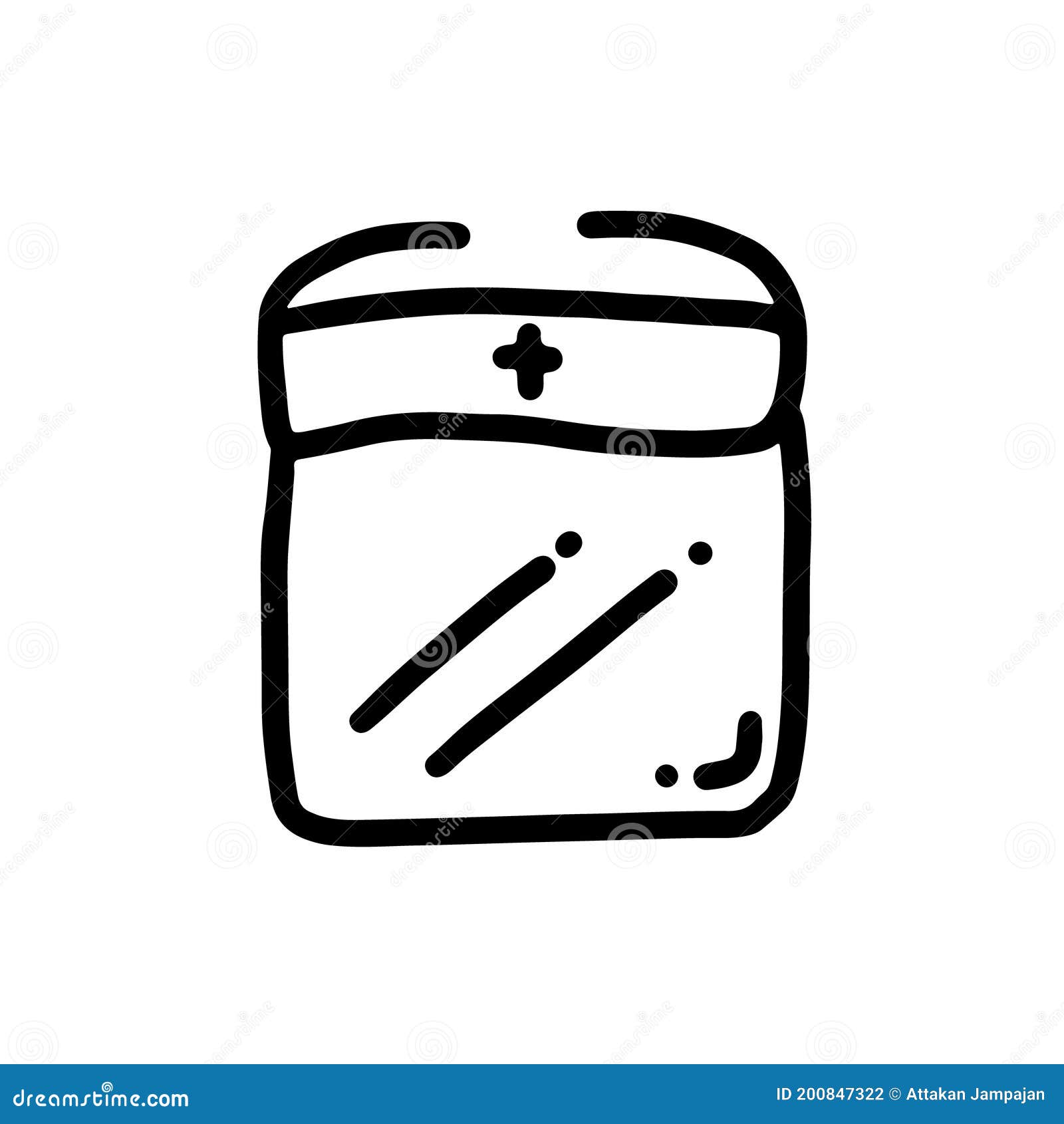 Cartoon Doodle of Medical Face Shield Mask, Vector and Illustration ...