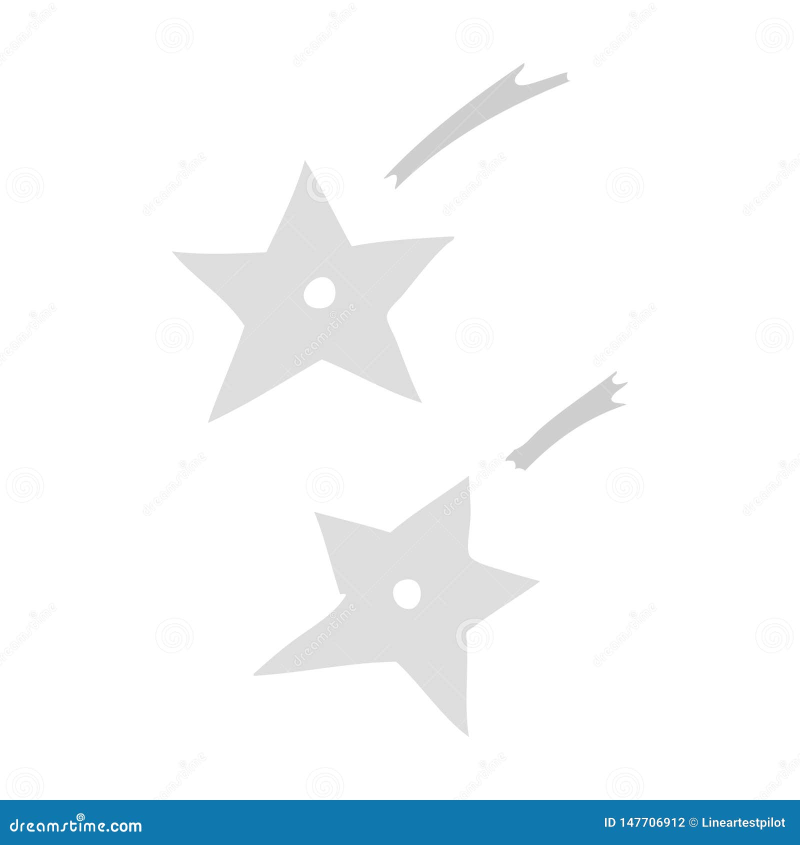 Cartoon Doodle of Ninja Throwing Stars Stock Vector - Illustration of ...