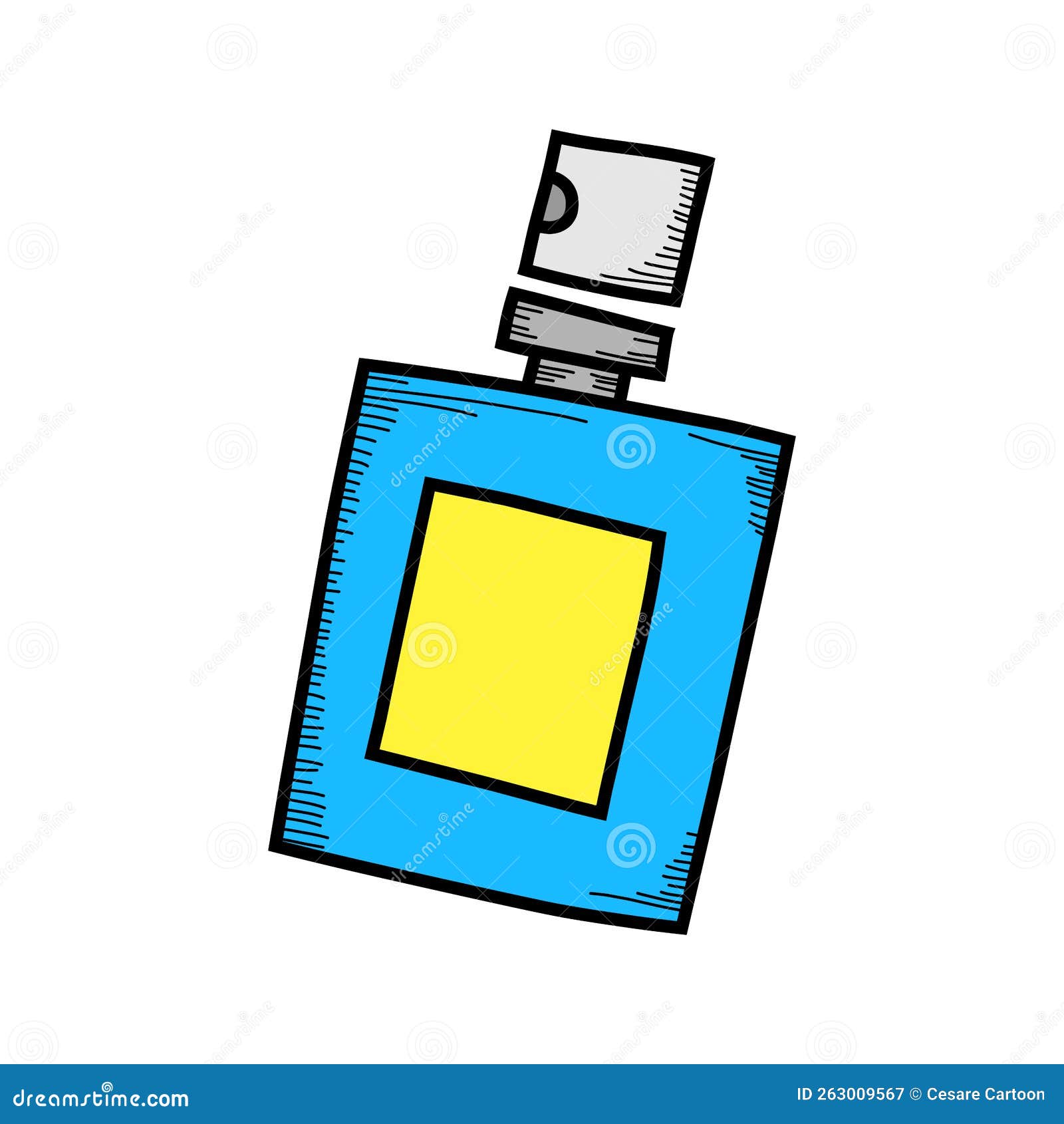 Cartoon doodle perfume stock vector. Illustration of doodle - 263009567