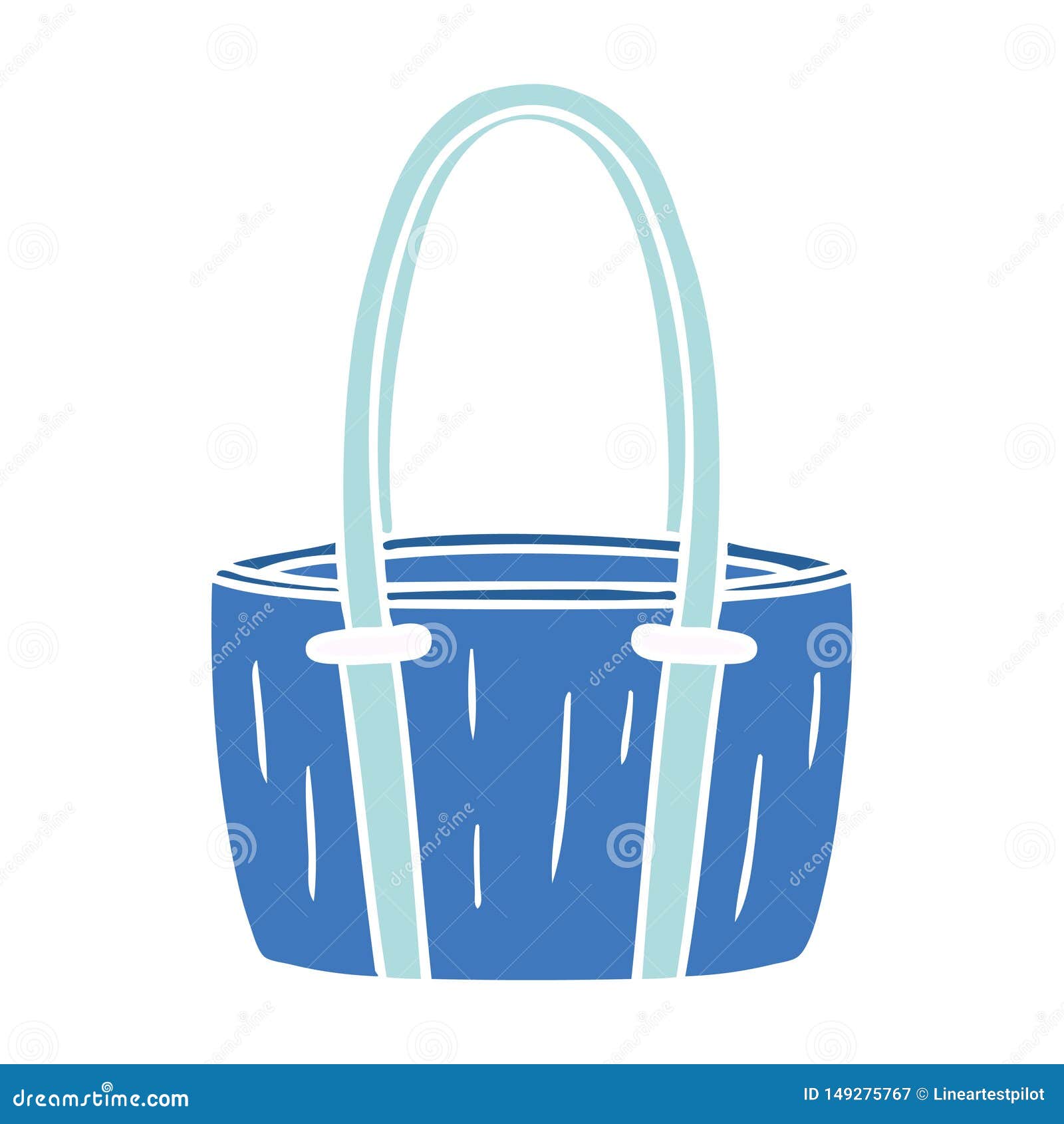 Cartoon Doodle of a Red Big Bag Stock Vector - Illustration of doodle ...