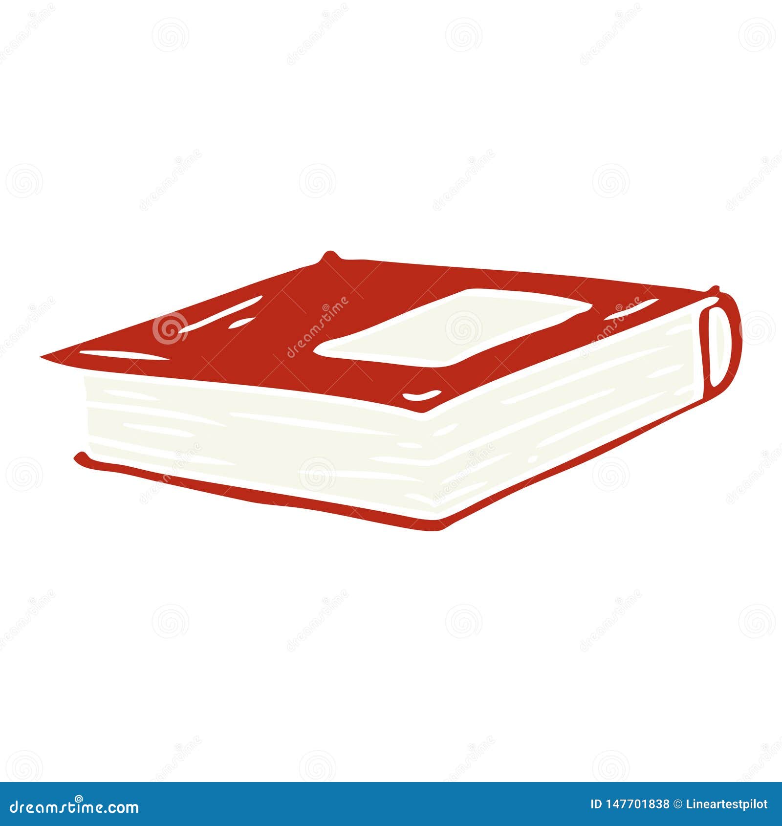 Cartoon Doodle of a Red Journal Stock Vector - Illustration of drawn ...