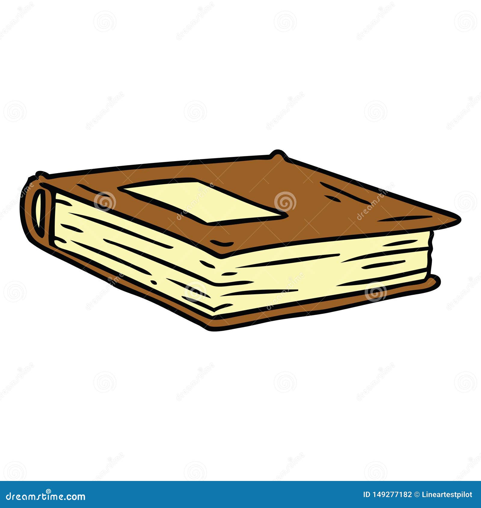 Cartoon Doodle of a Red Journal Stock Vector - Illustration of book ...